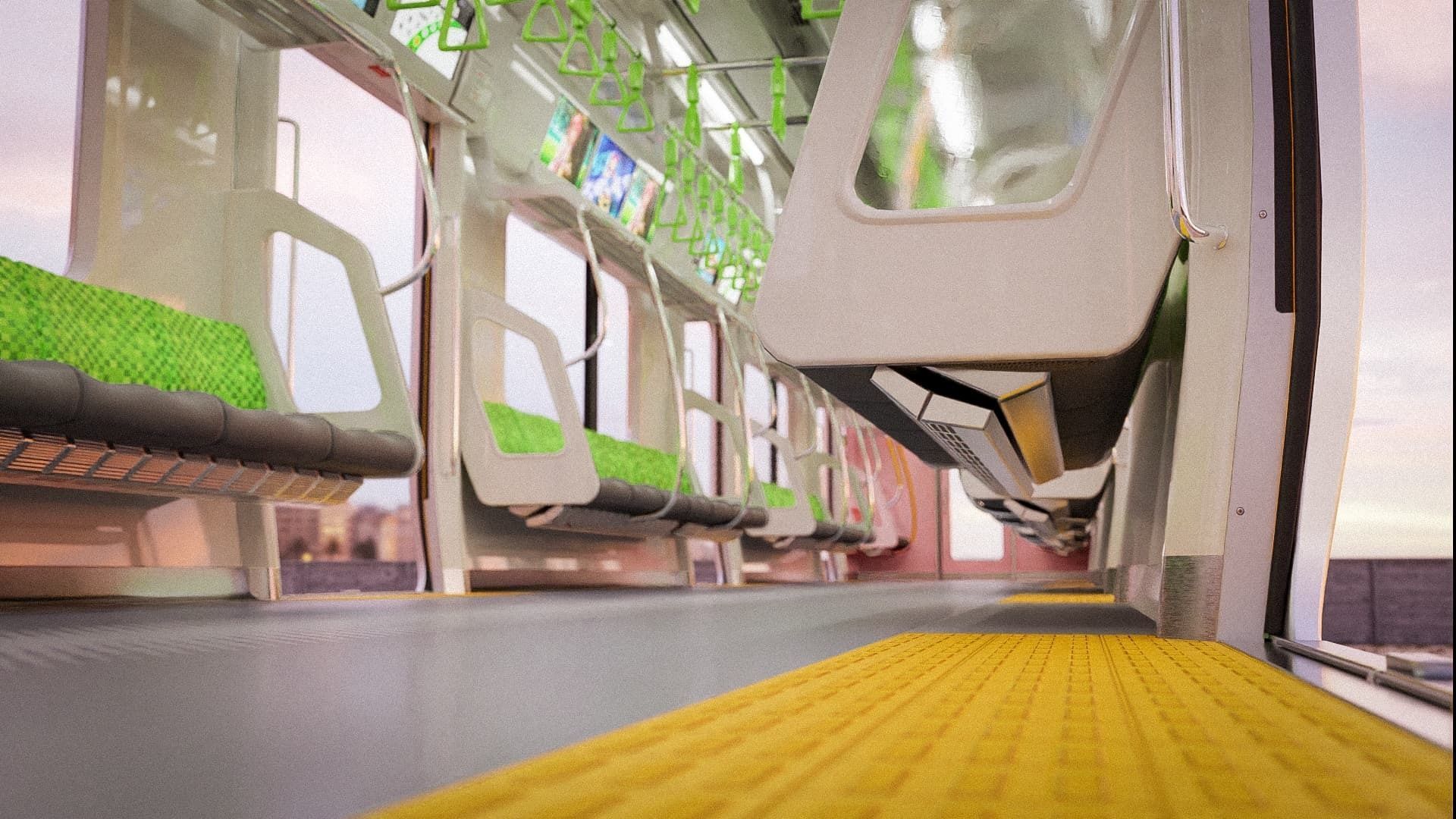 Japanese Train Head Interior Exterior Yamanote Line E235 Rigged 3D model rigged | CGTrader