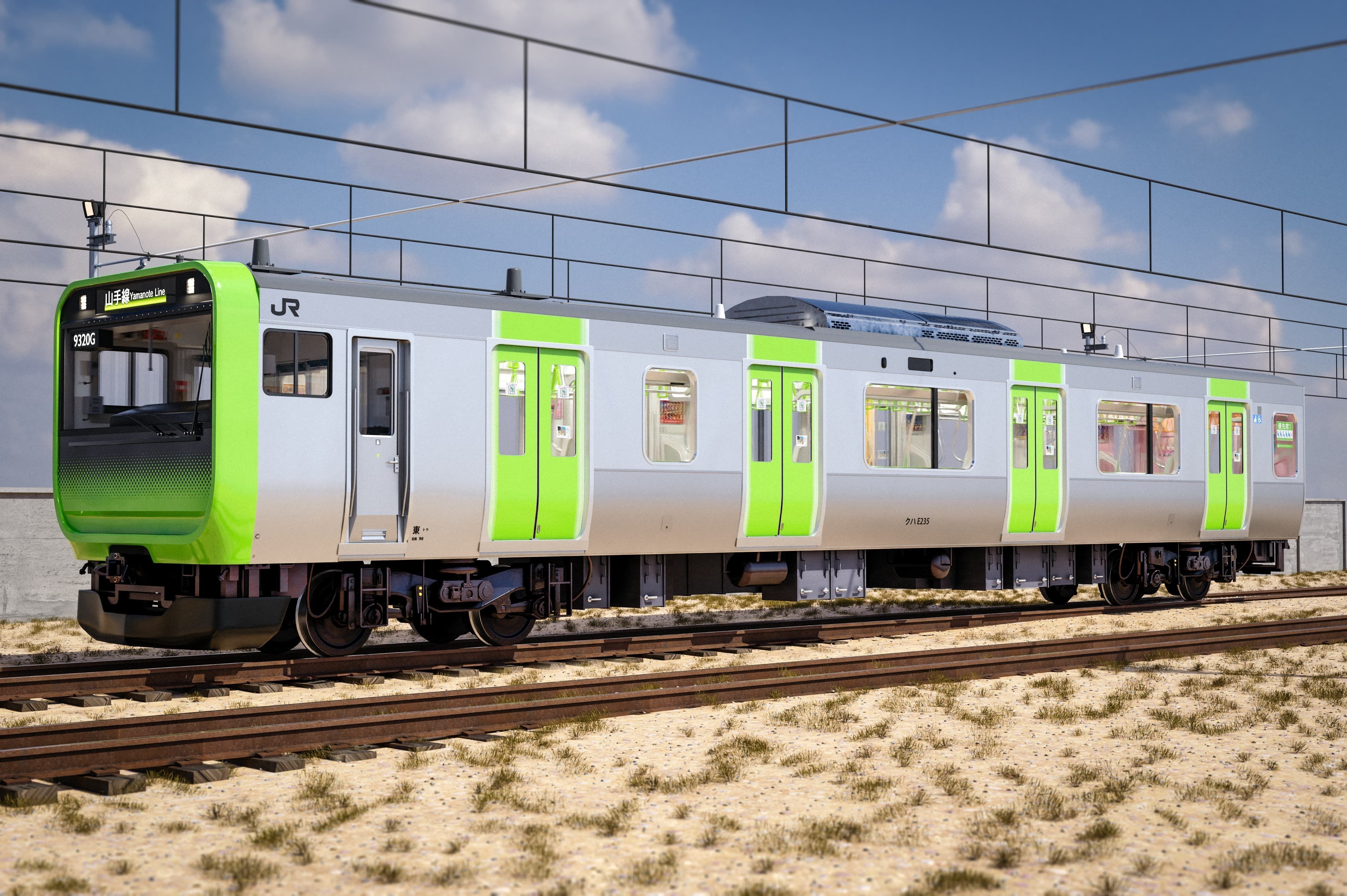Japanese Train Head Interior Exterior Yamanote Line E235 Rigged 3D model rigged | CGTrader