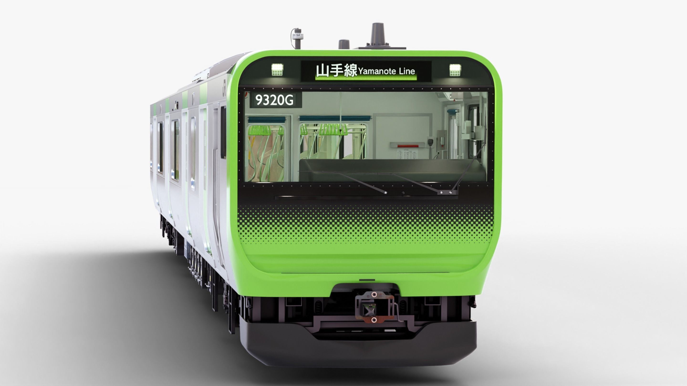 Japanese Train Head Interior Exterior Yamanote Line E235 Rigged 3D model rigged | CGTrader