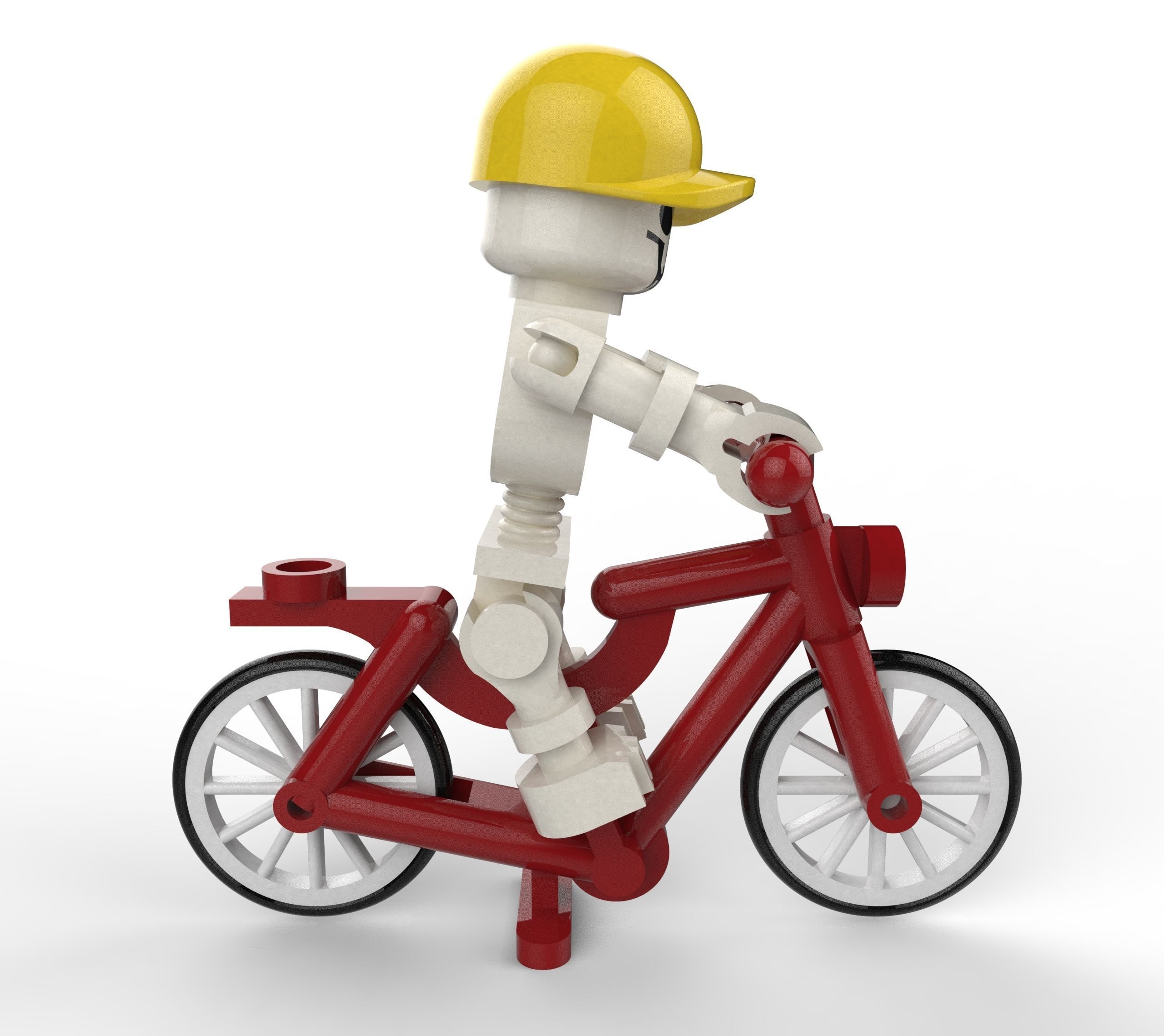 Lego Skeleton - Bicycle 3D model | CGTrader