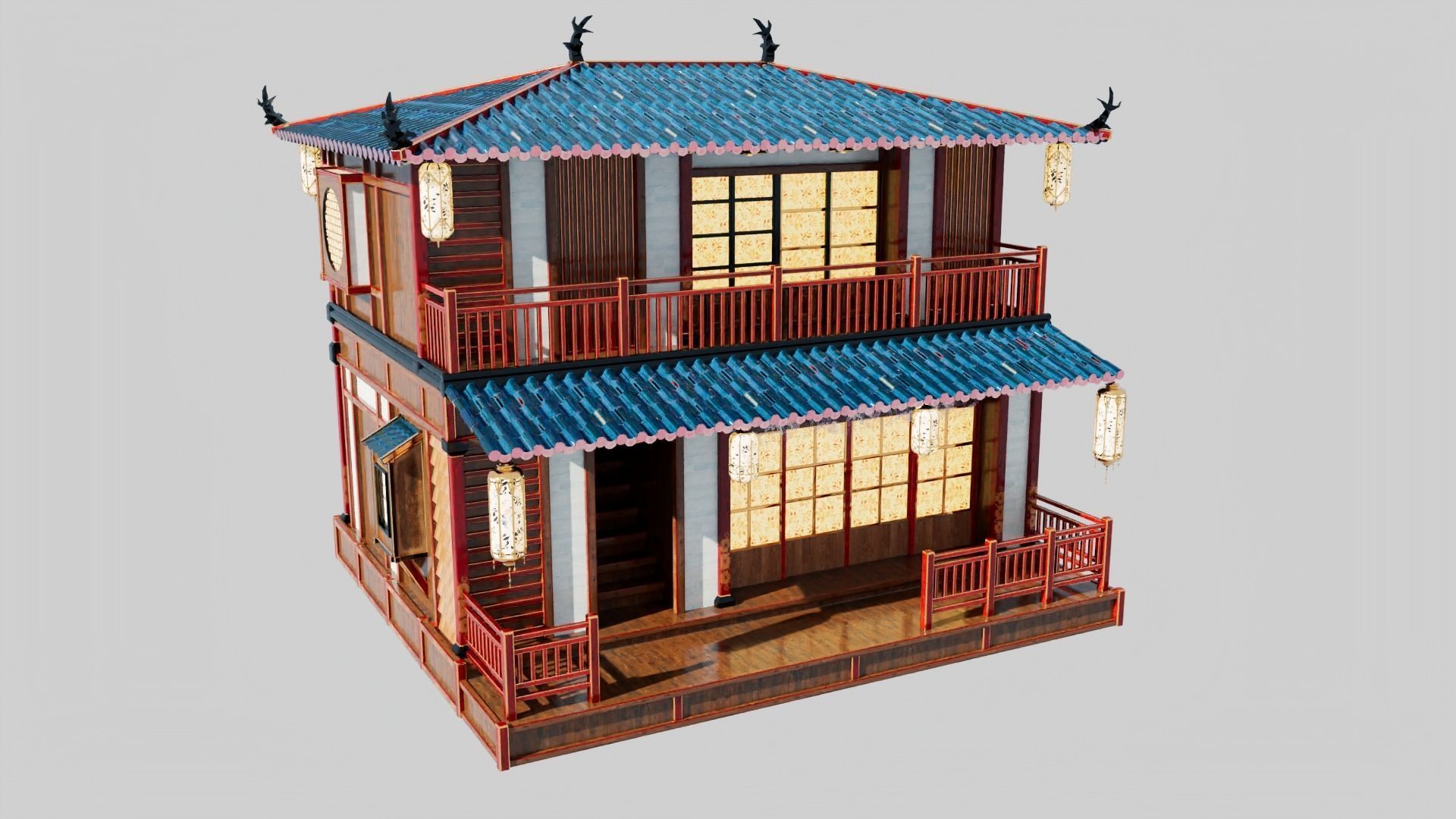 Japanese architecture 3D model | CGTrader
