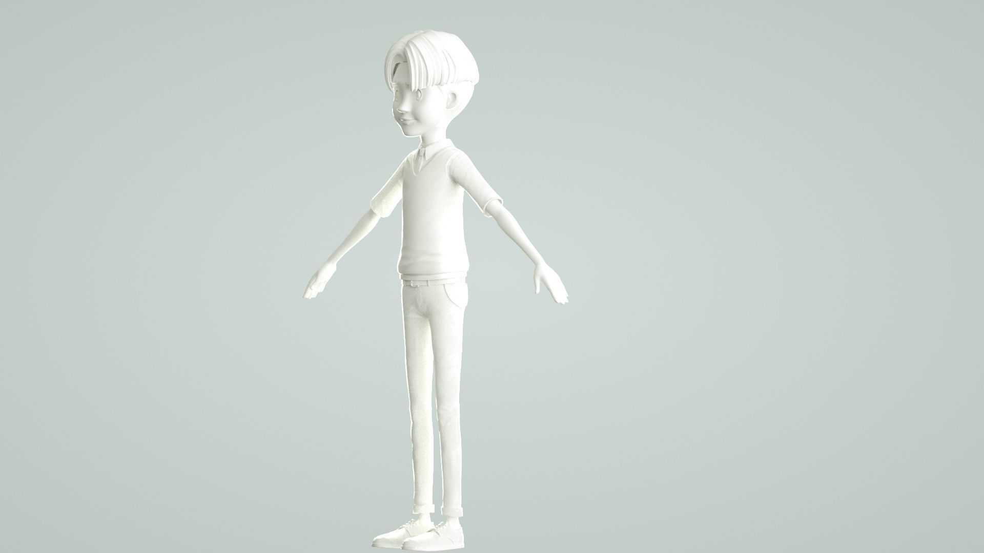cartoon boy man student kid 3D model | CGTrader