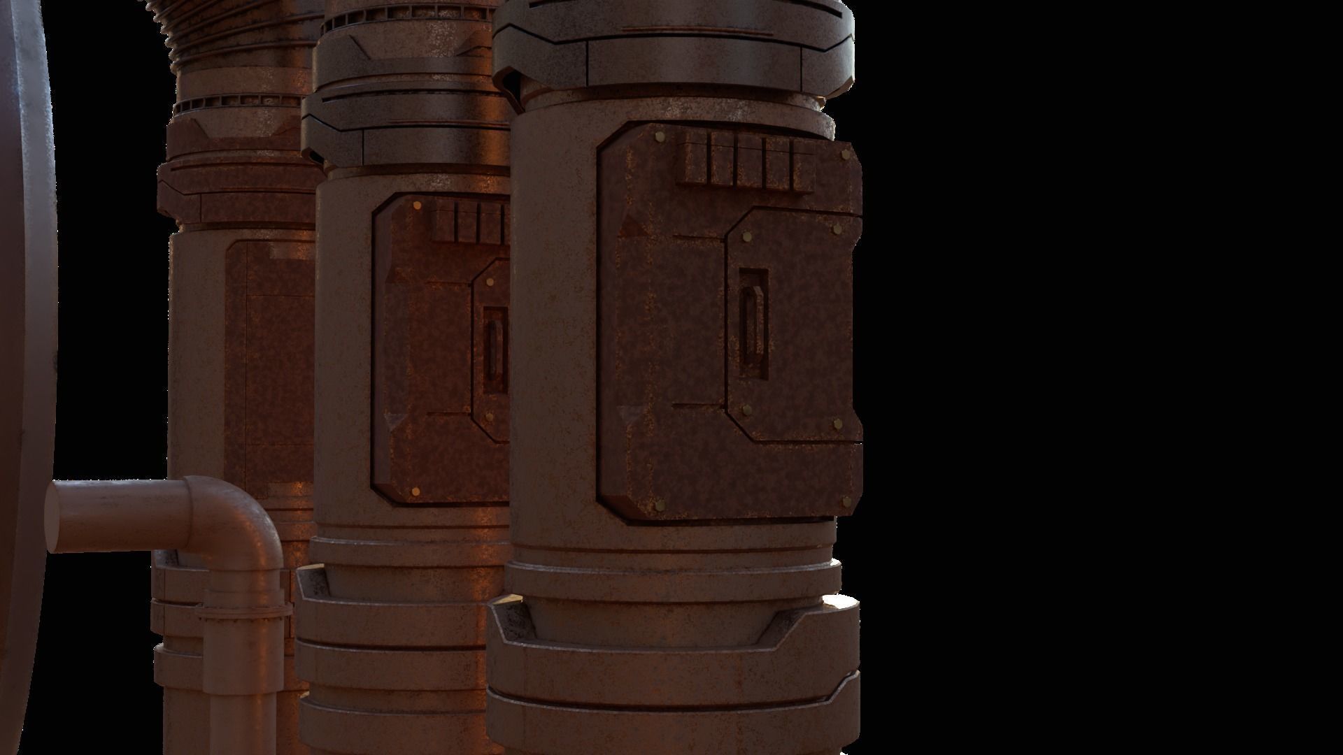 Industrial parts 3D model | CGTrader