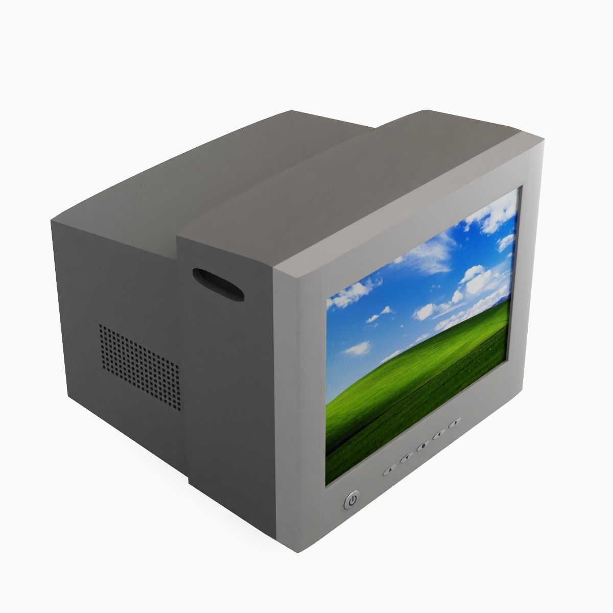 Old PC Monitor 3D model | CGTrader