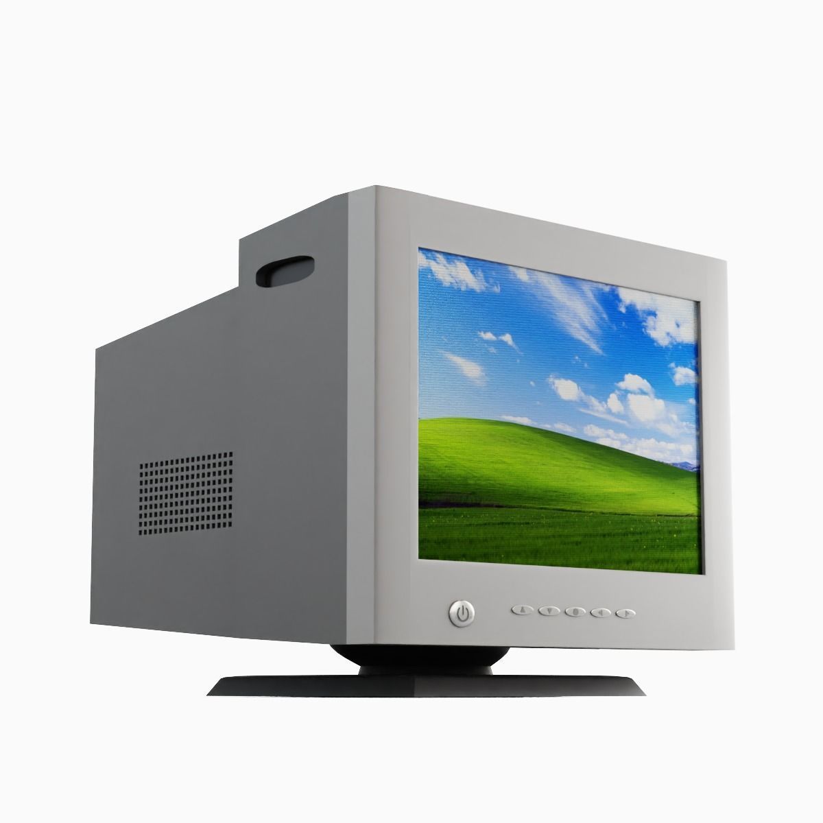 Old PC Monitor 3D model | CGTrader
