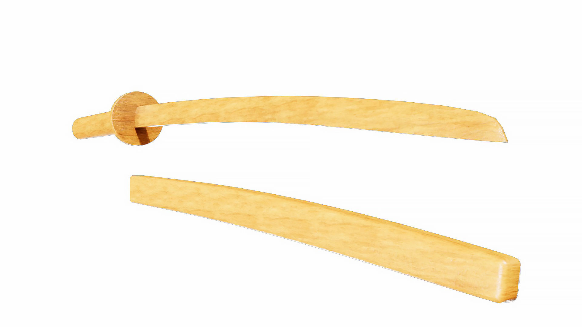 3D model Bokken wooden samurai sword VR / AR / low-poly | CGTrader