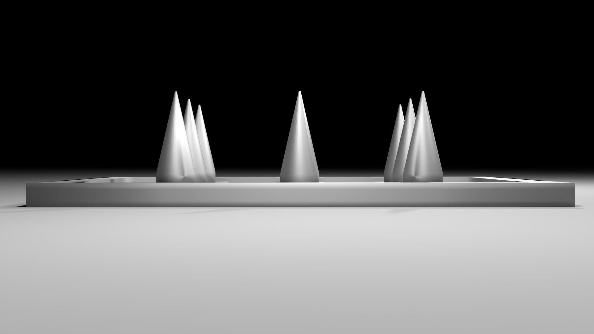 Military Barricade - Ground Spikes 3D model | CGTrader