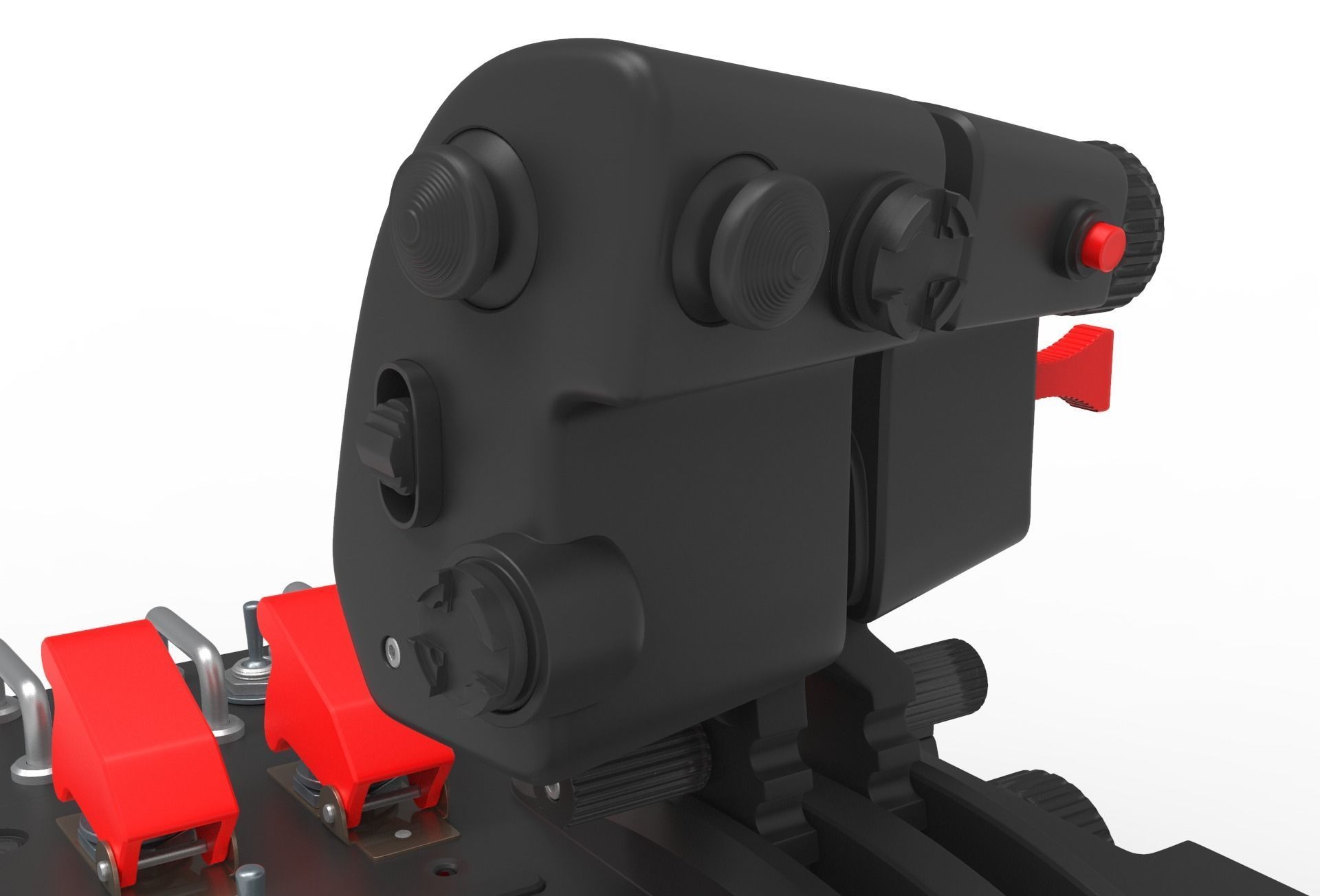 Aircraft control joystick 3D model | CGTrader