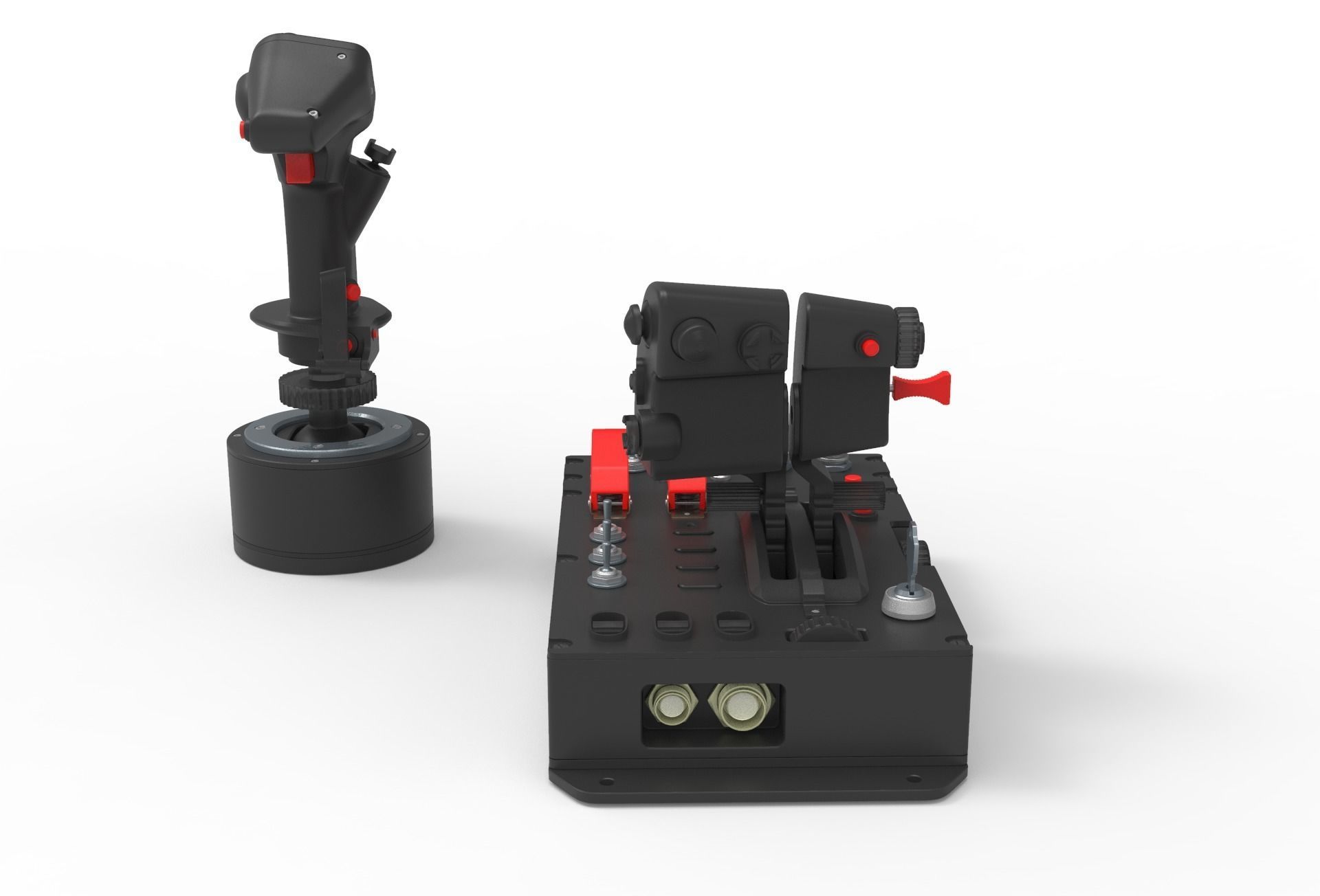 Aircraft control joystick 3D model | CGTrader