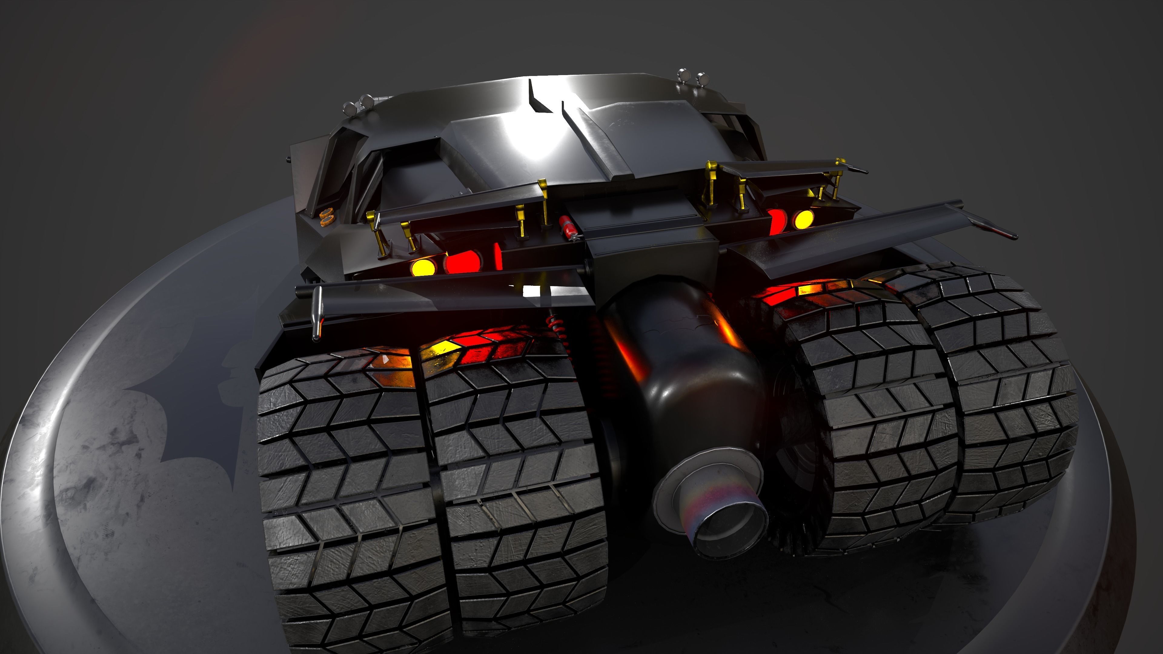 Batmobile Batman Car 3D model | CGTrader