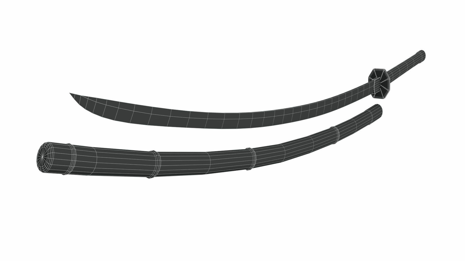 Odachi samurai sword 3D model | CGTrader
