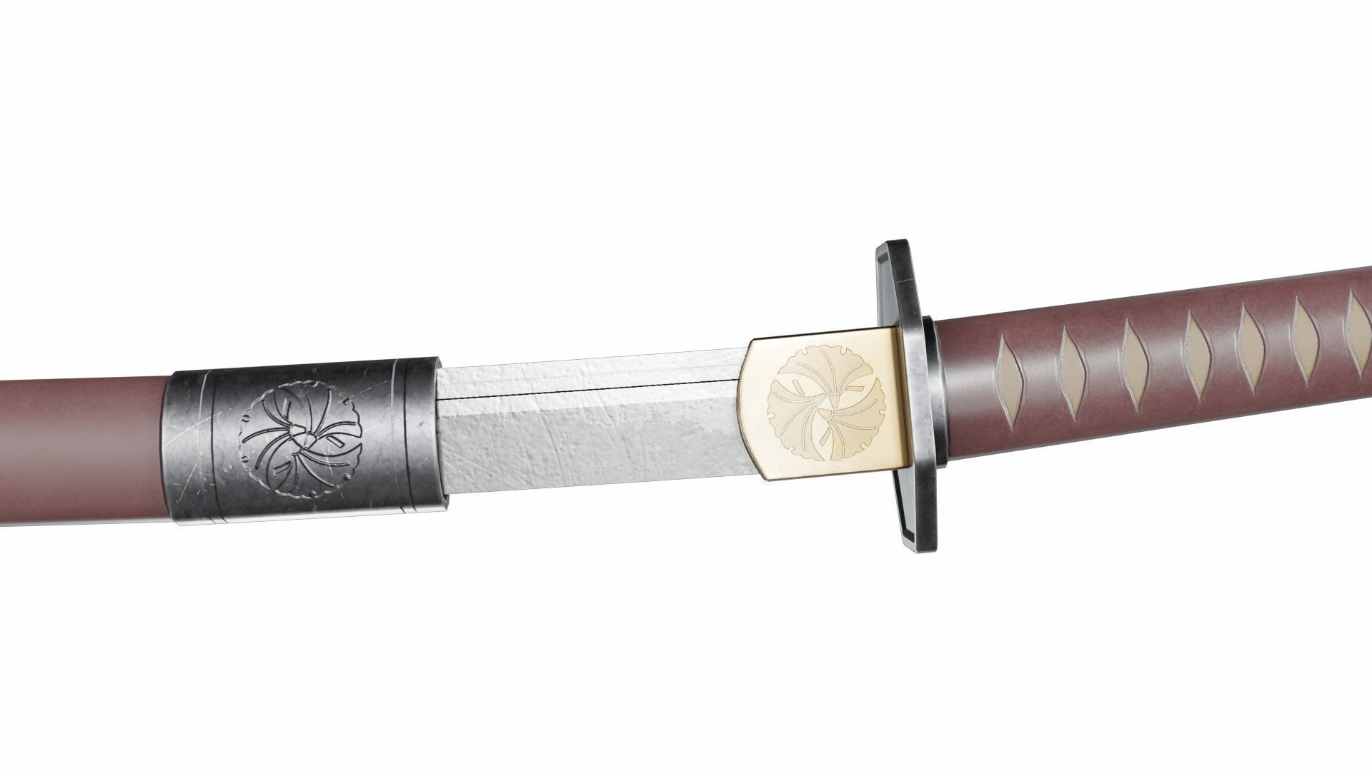 Odachi samurai sword 3D model | CGTrader