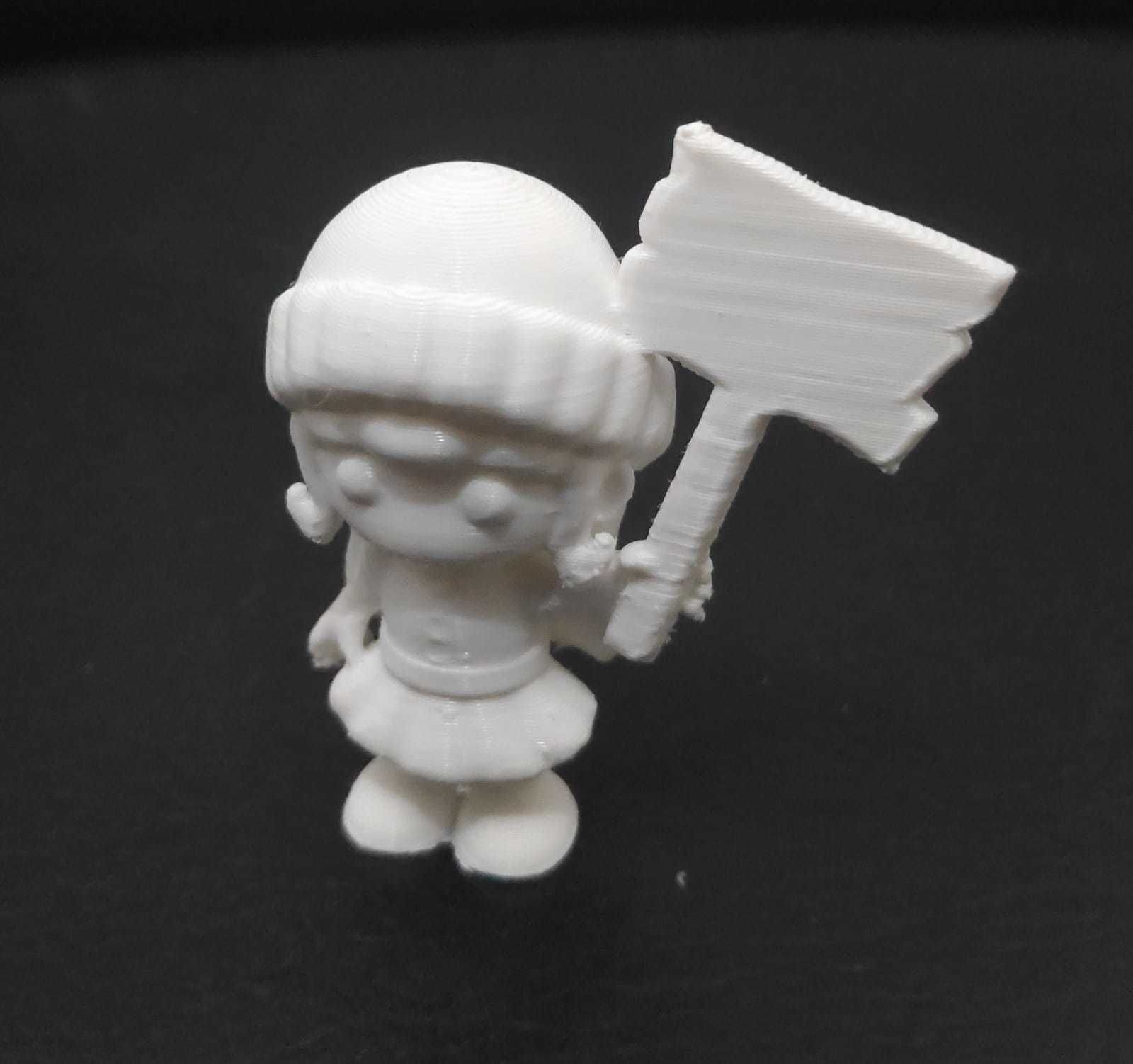 Girl Holding Sign 3d Model 3d Printable Cgtrader