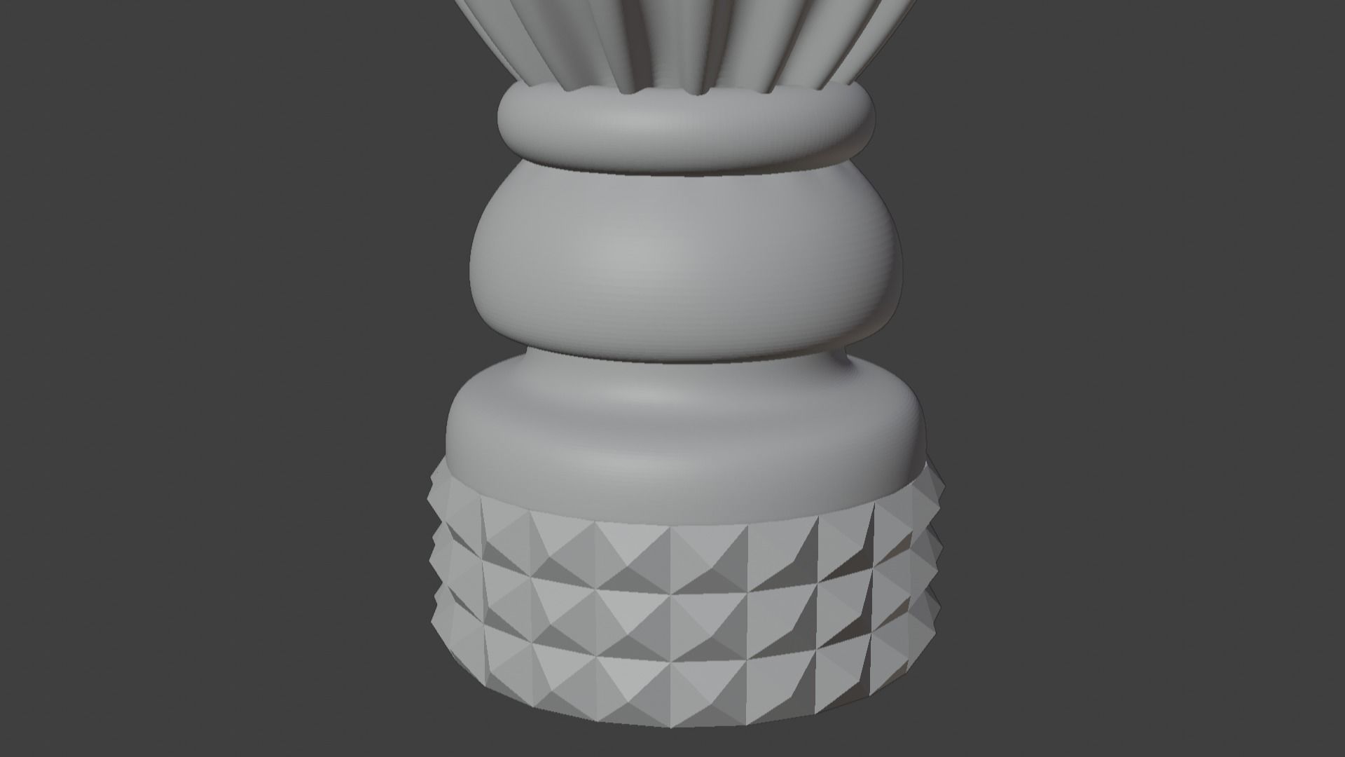 Fluted finial Sceptre 3D model 3D printable | CGTrader