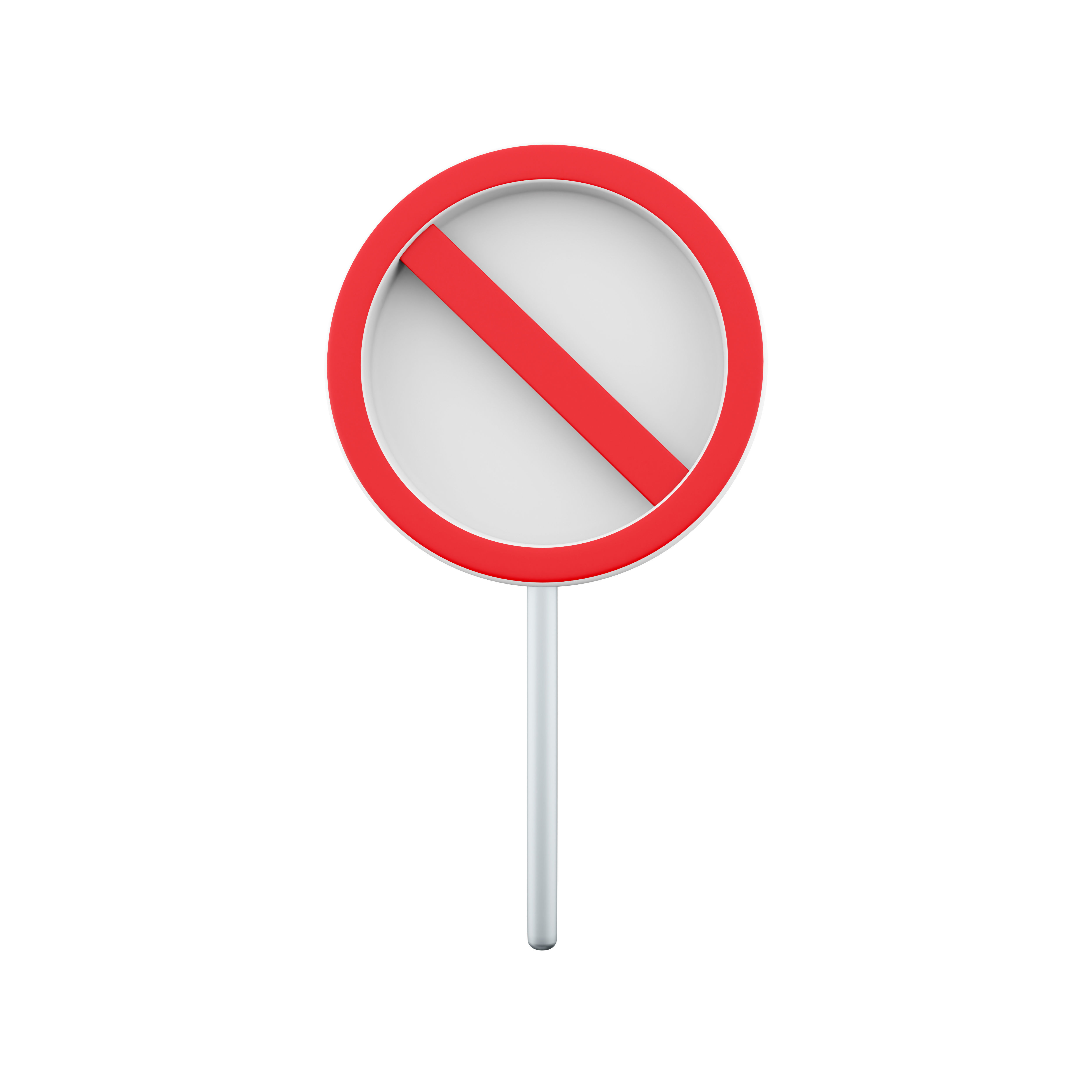 3d No waiting sign icon 3D model | CGTrader