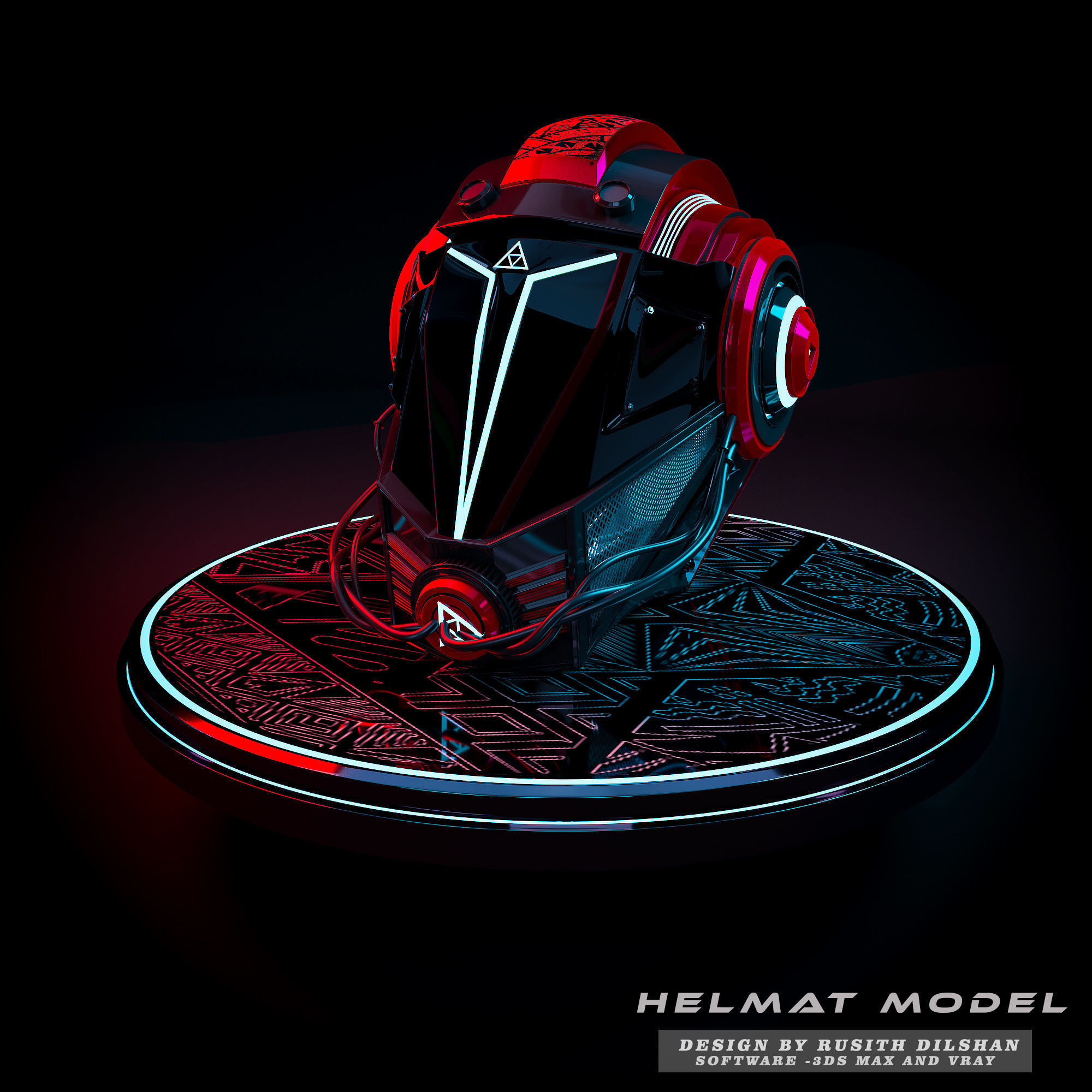 3D model SCI-FI Helmat model VR / AR / low-poly | CGTrader