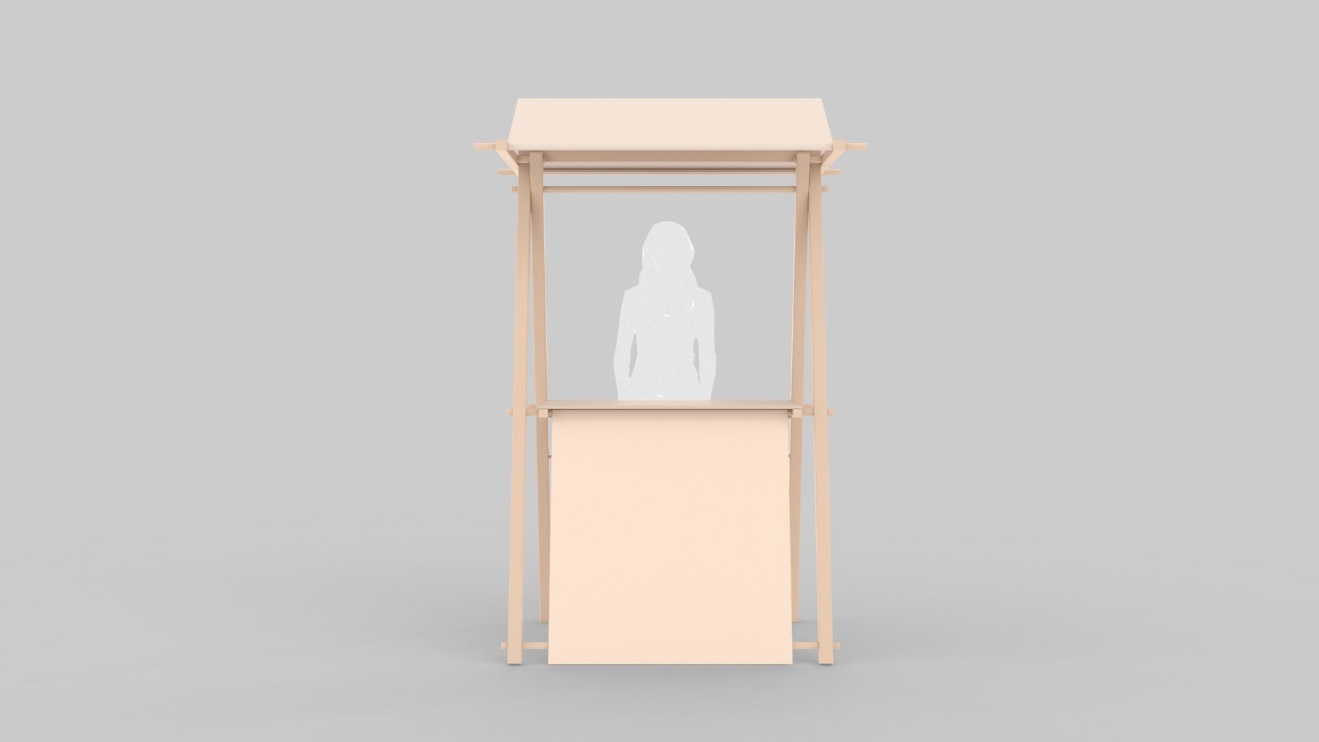 3D model Vendor Display Stand VR / AR / low-poly | CGTrader
