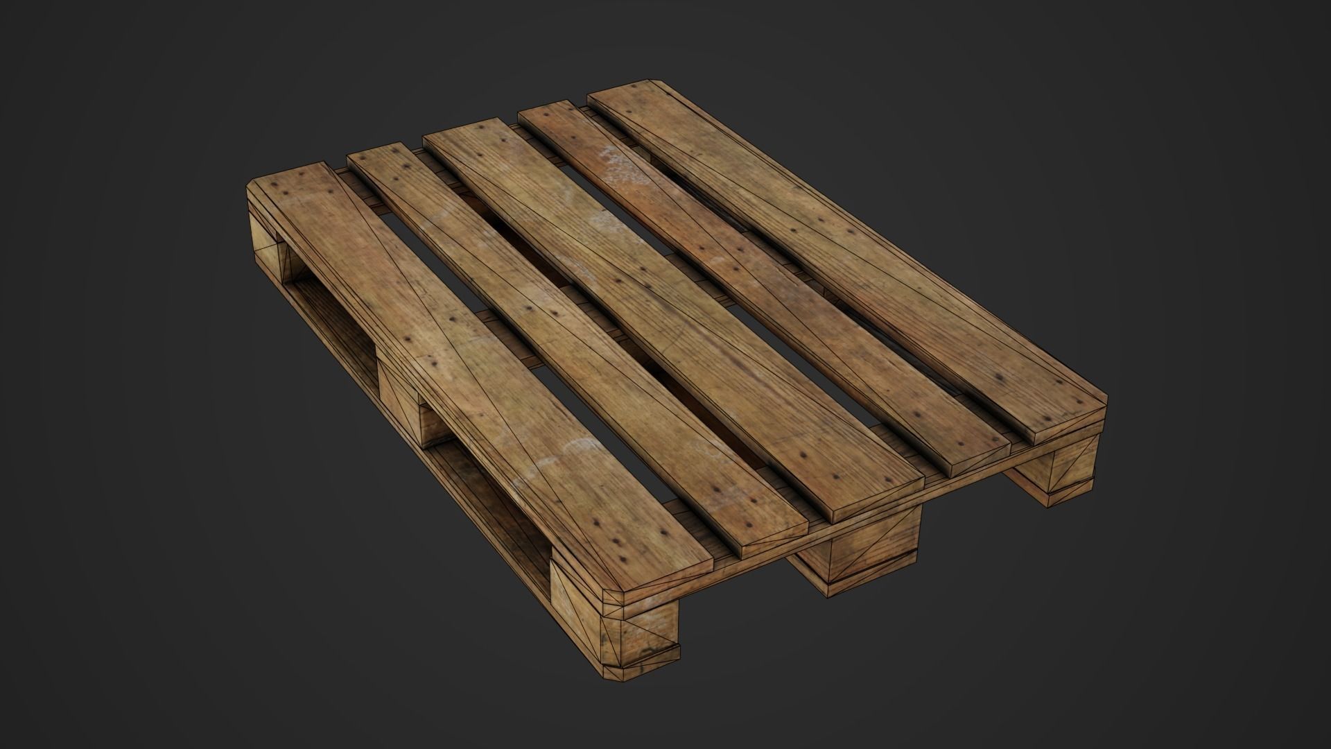 3D model Wooden Pallet Prop VR / AR / low-poly | CGTrader