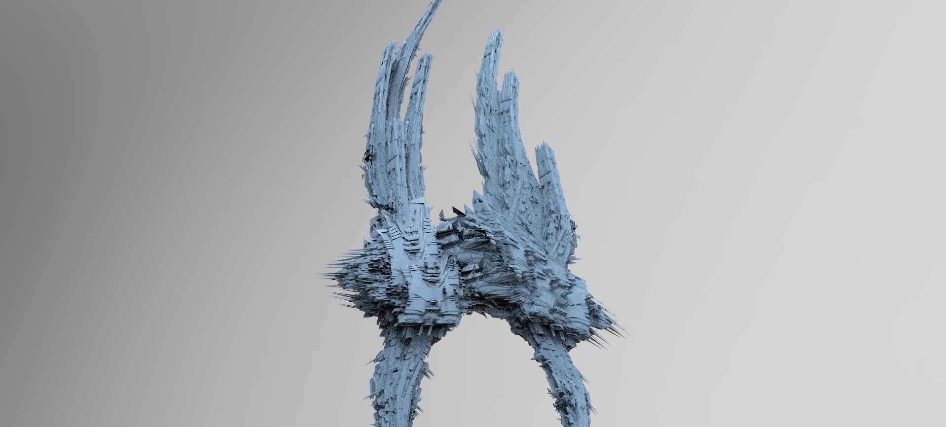 Alien Cliffs rock structure Base 2 3D model | CGTrader
