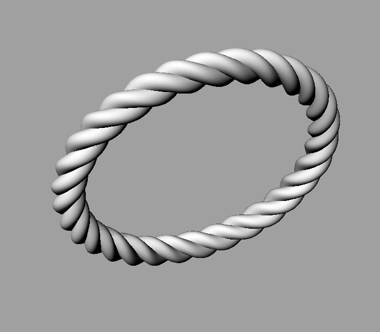 Rope Texture Bands 3D model 3D printable | CGTrader