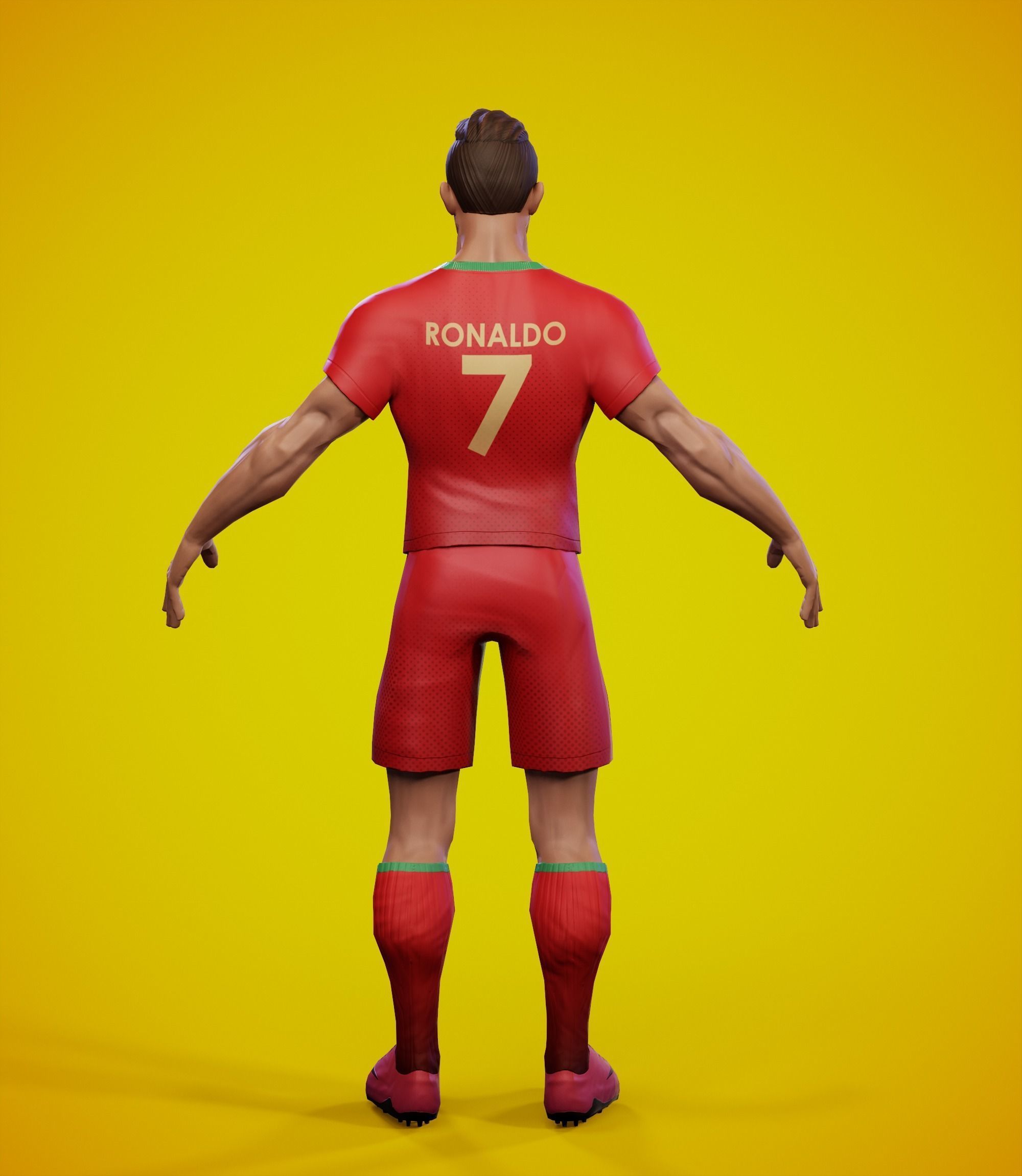 3D model Cristiano Ronaldo - Soccer Player VR / AR / low-poly | CGTrader