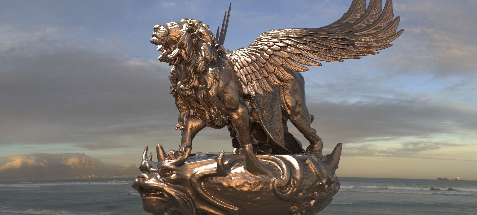 Great lion Aslan 3 3D model | CGTrader