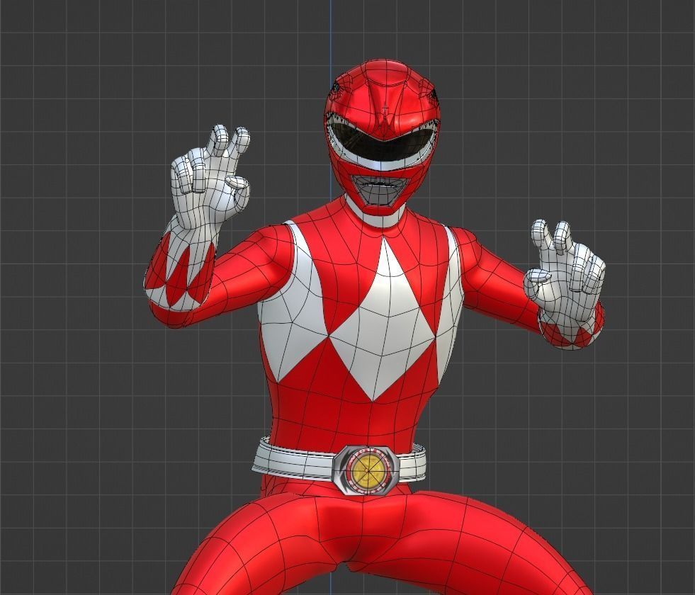 Red Ranger 3D Model 3D model rigged | CGTrader