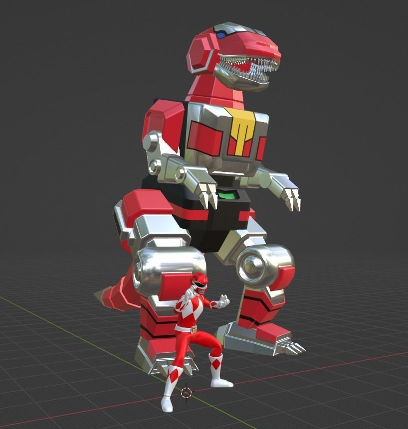 Red Ranger 3D Model 3D model rigged | CGTrader