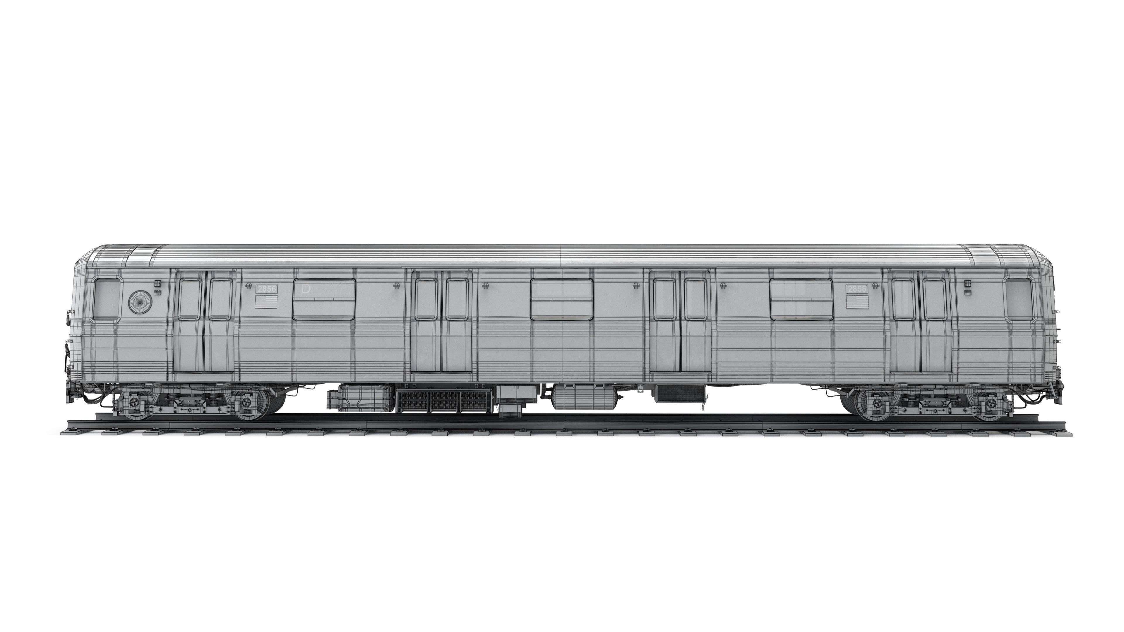 R68 New York City Subway car 3D model | CGTrader