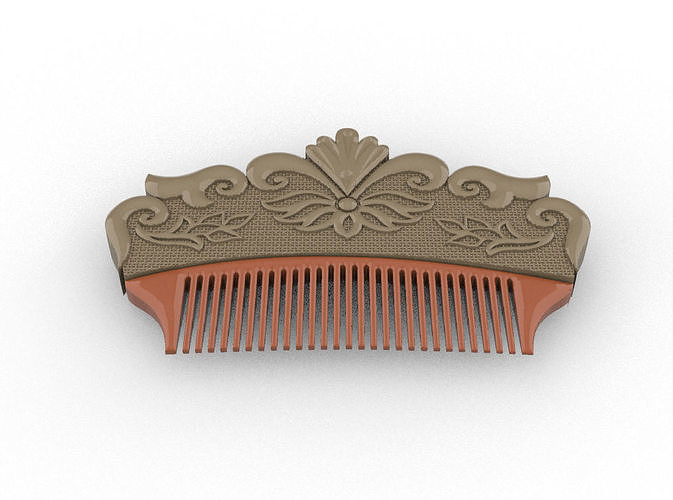 Set of 4 Combs and Hairpin 3D model | CGTrader