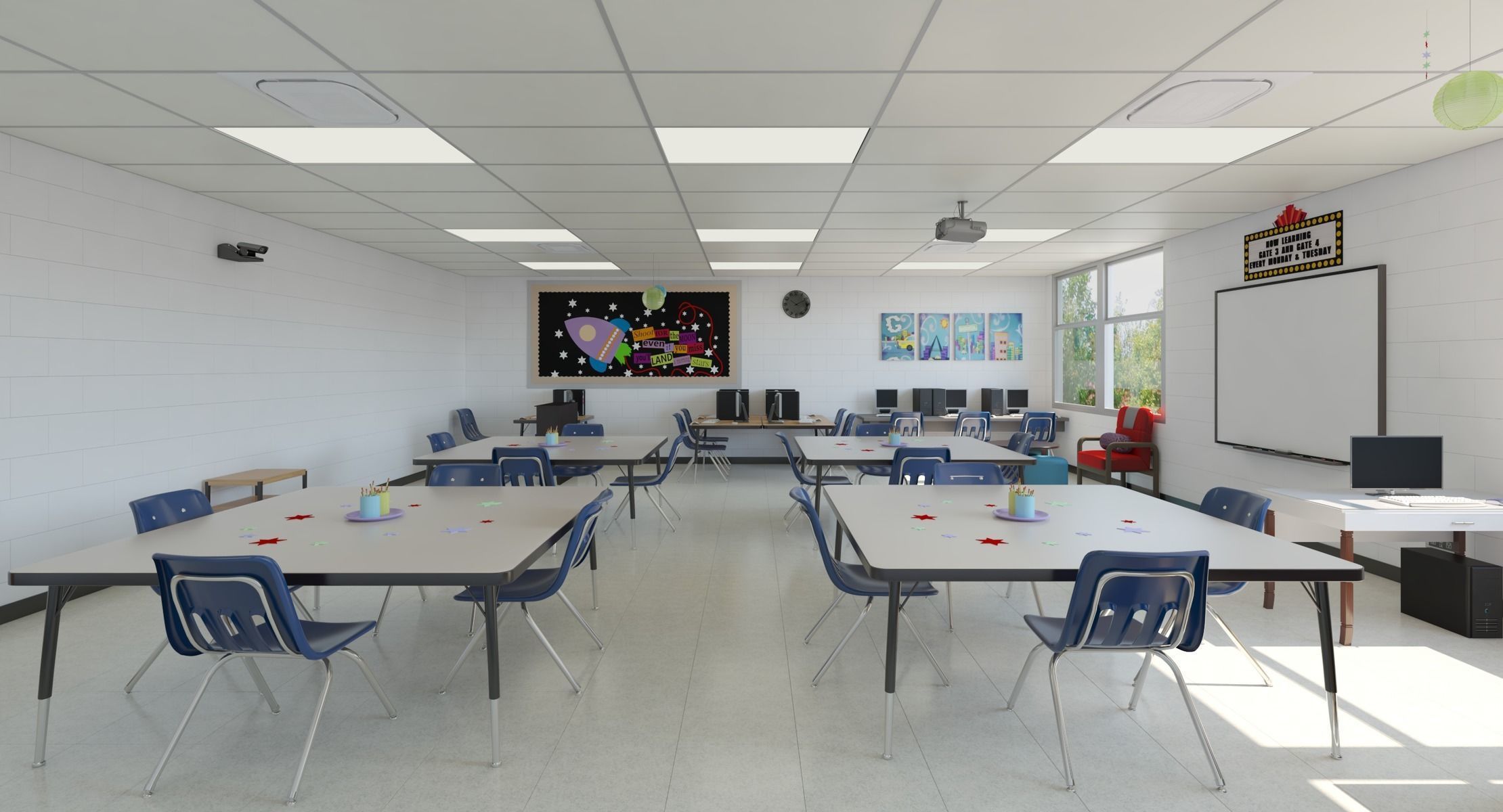 Photorealistic Detail Kindergarten Classroom 3D model | CGTrader