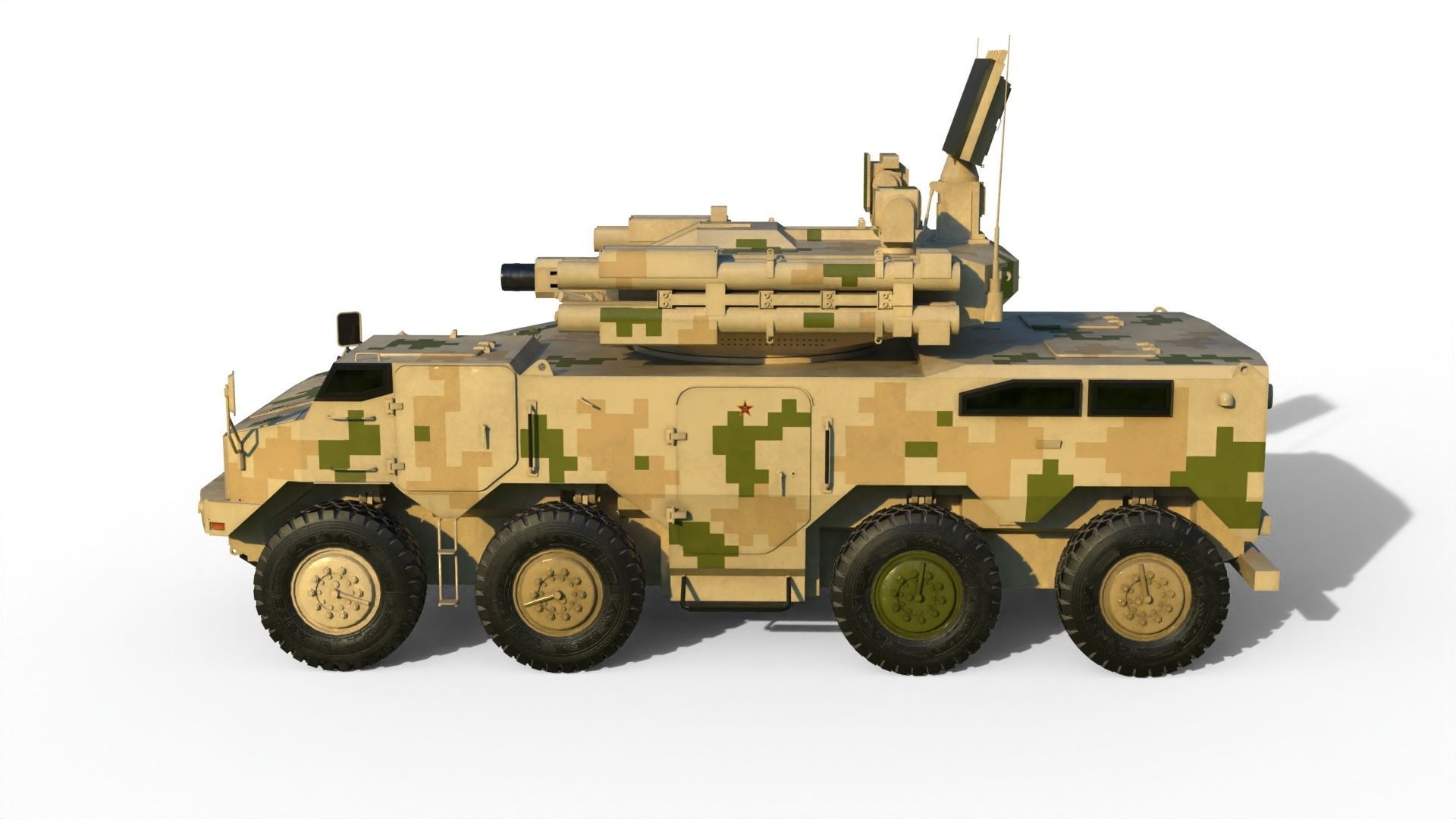 Type 625E AA Gun Missile System 3D model | CGTrader