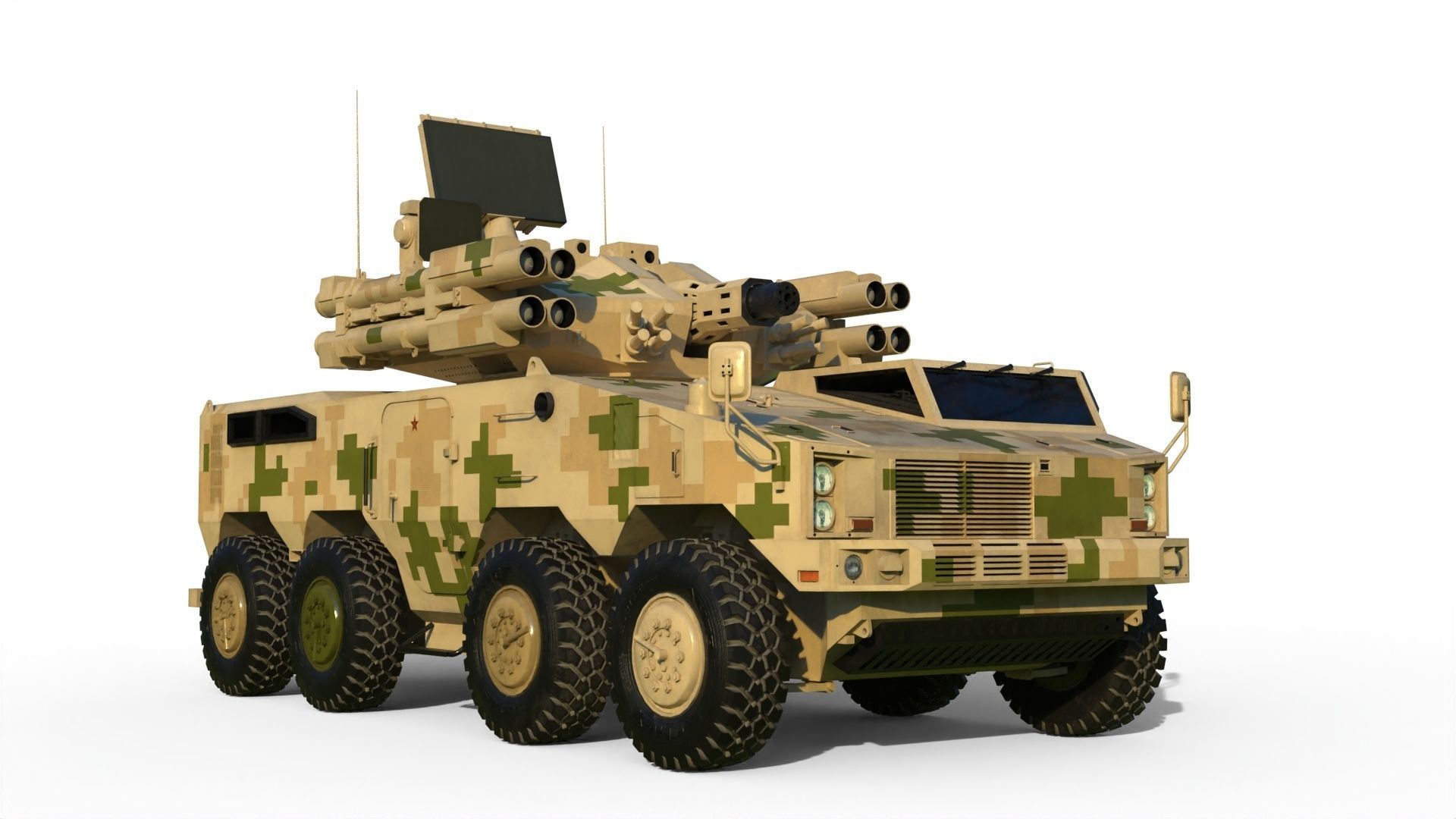 Type 625E AA Gun Missile System 3D model | CGTrader