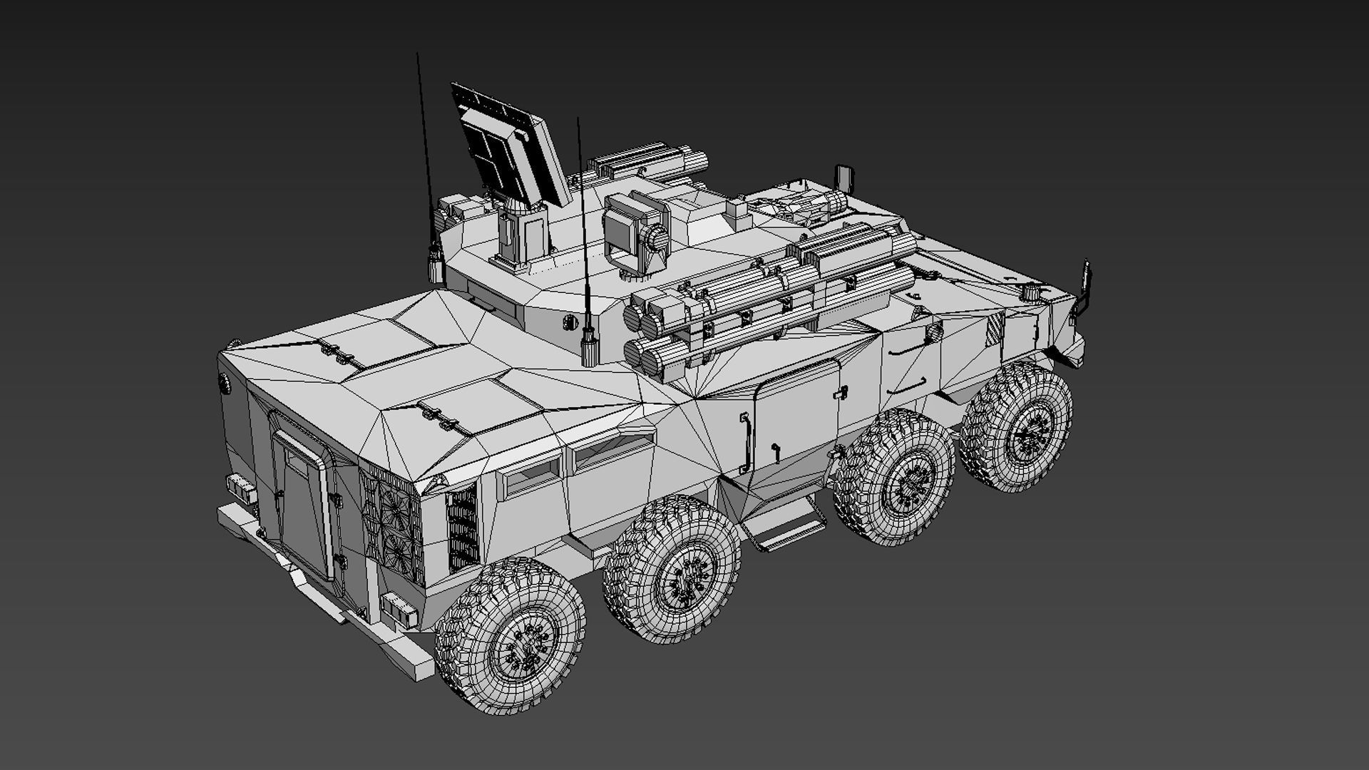 Type 625E AA Gun Missile System 3D model | CGTrader