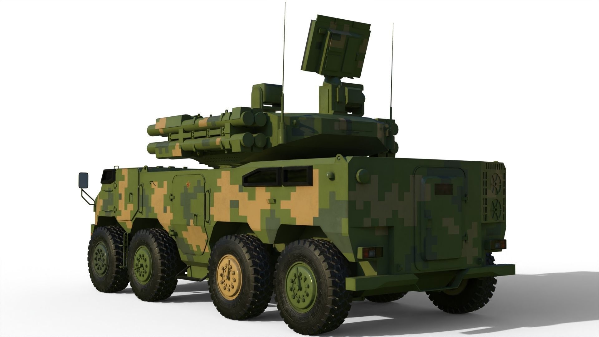 Type 625E AA Gun Missile System 3D model | CGTrader