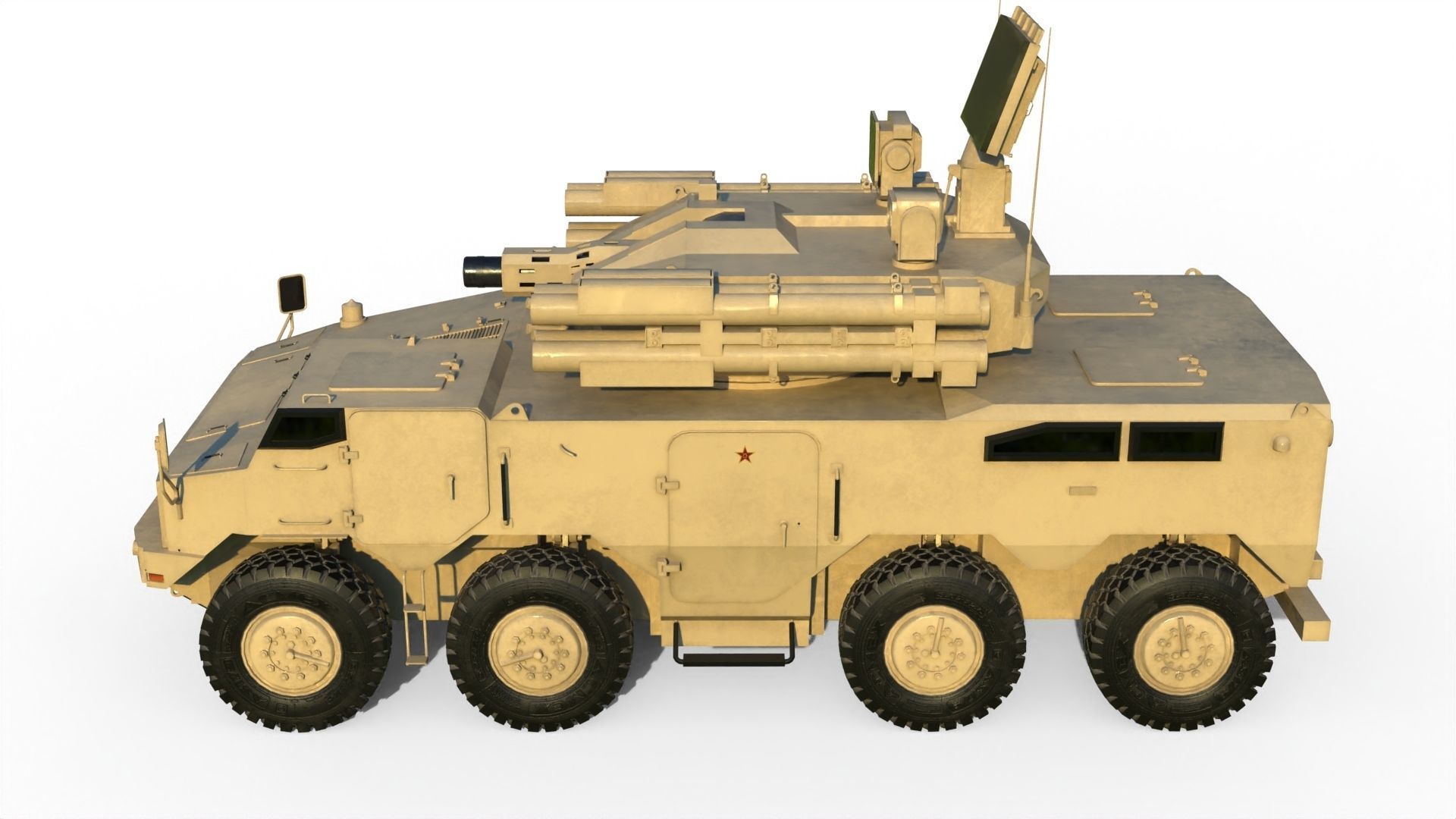 Type 625E AA Gun Missile System 3D model | CGTrader