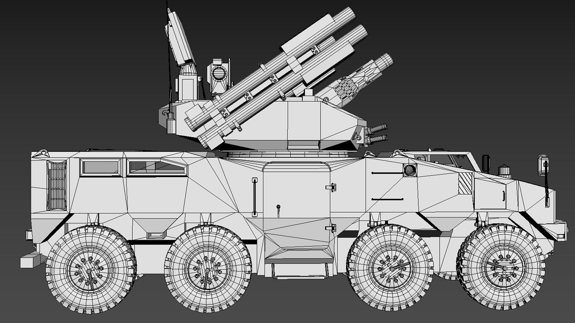 Type 625E AA Gun Missile System 3D model | CGTrader