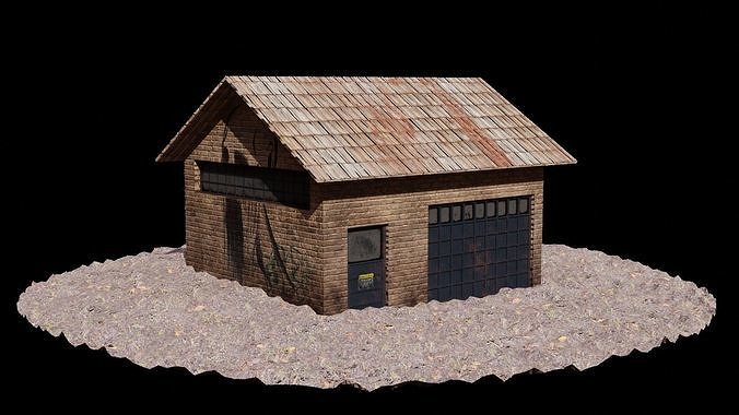Old Abandoned Workshop Building free VR / AR / low-poly 3D model | CGTrader