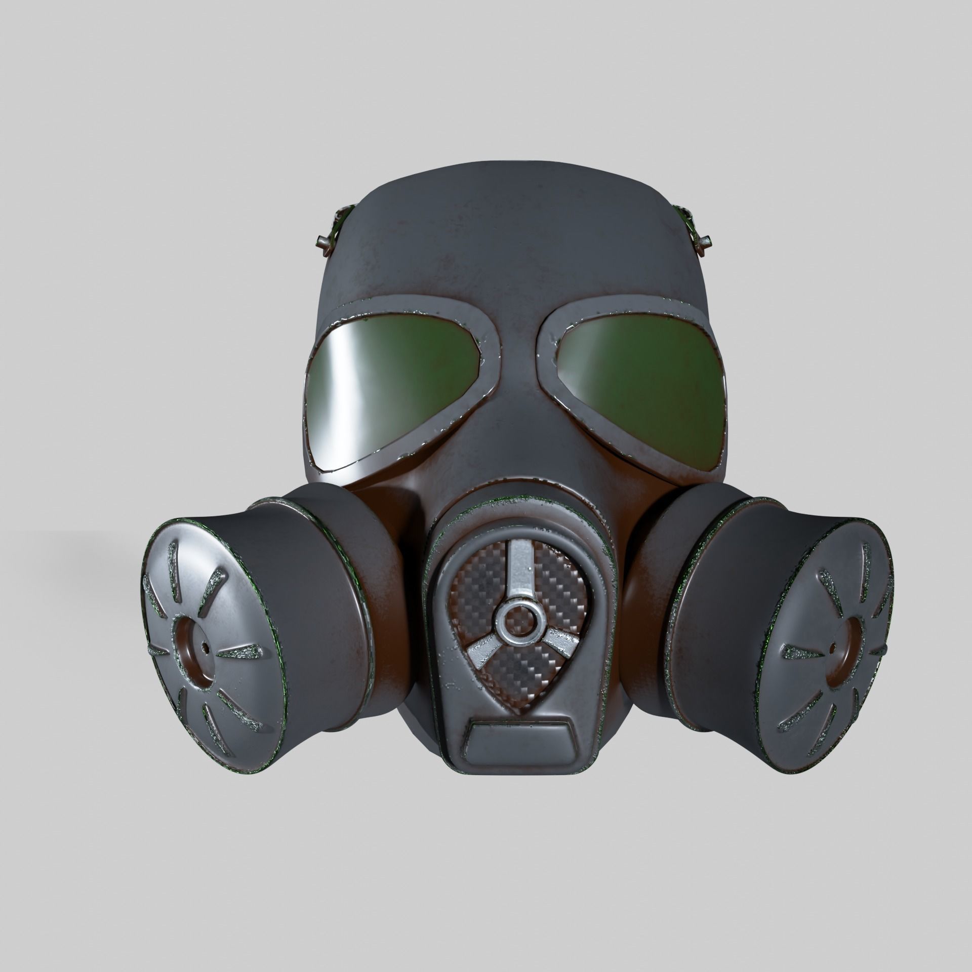 Gas Protection Mask and Hazmat Mask 3D model | CGTrader