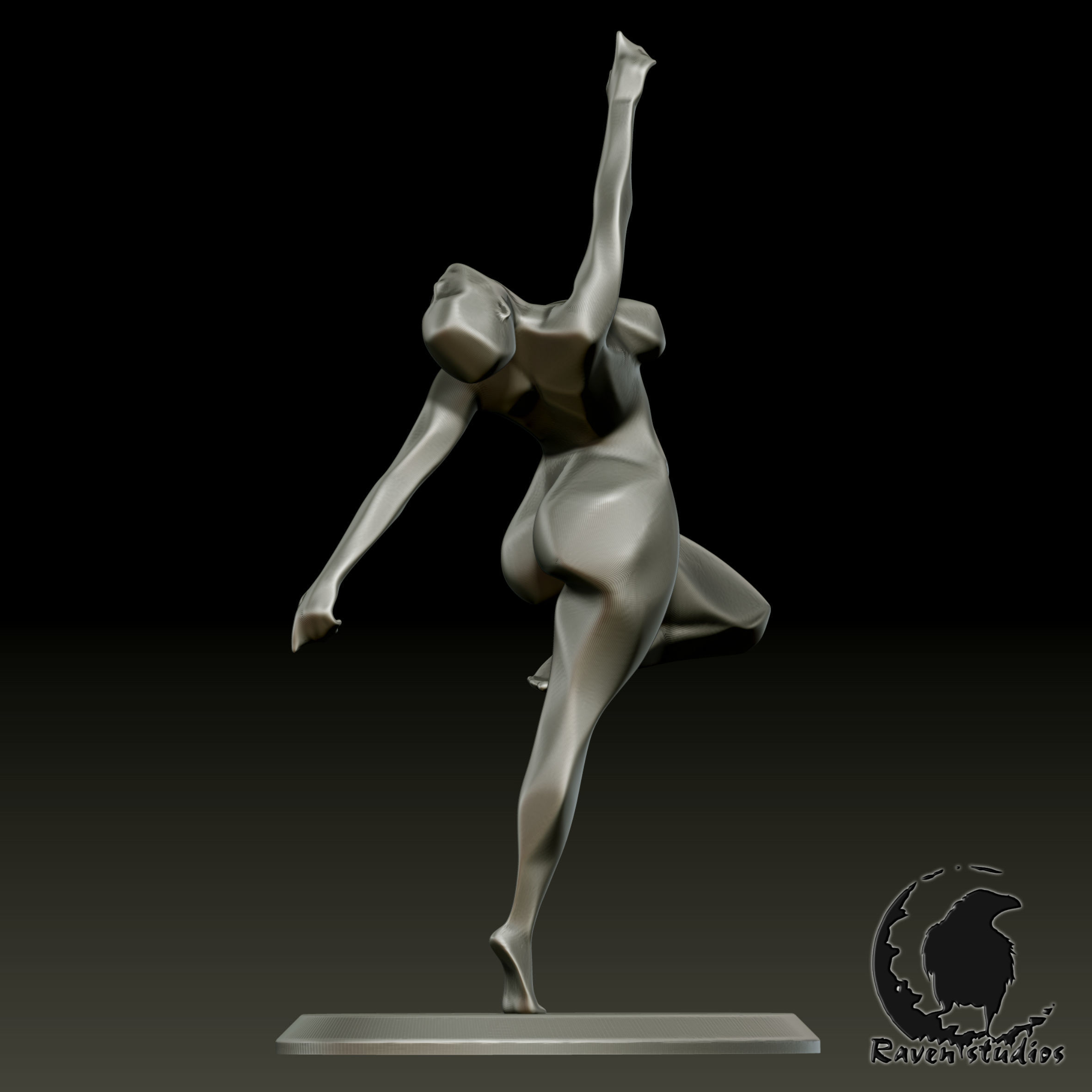 V4 CLAY DANCER STATUE ORNAMENT 3D model 3D printable | CGTrader