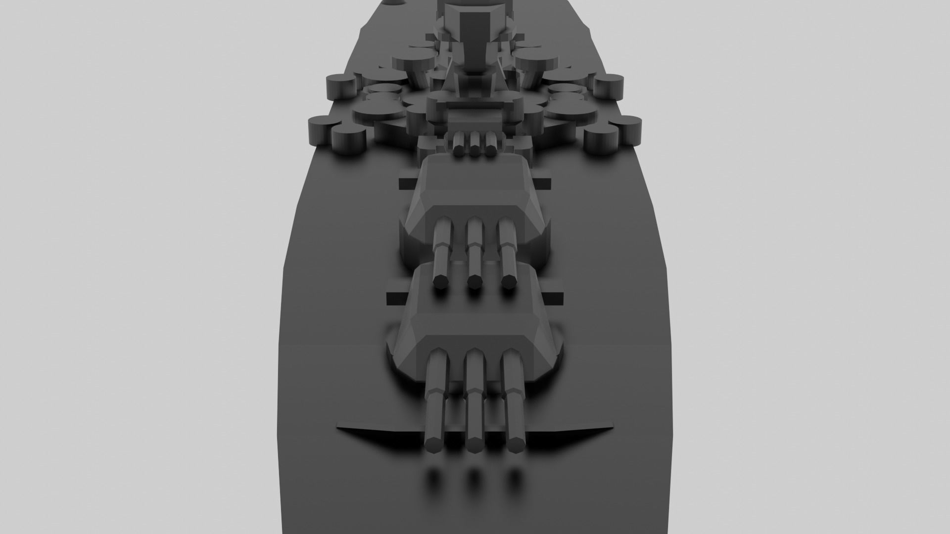 IJN Musashi - Model for small scale printing free 3D model 3D printable ...