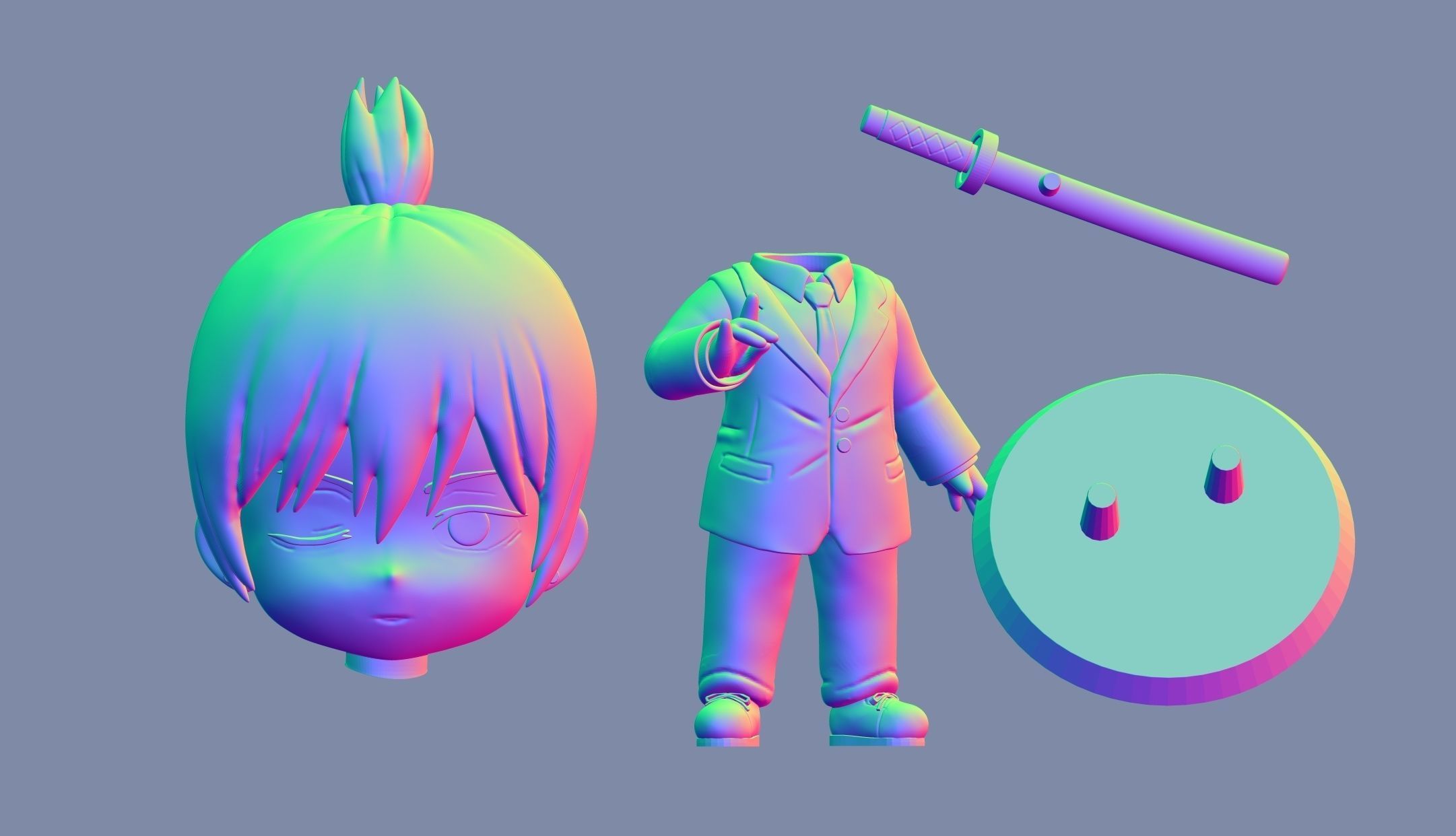 Aki Chainsaw man 3D model 3D printable | CGTrader