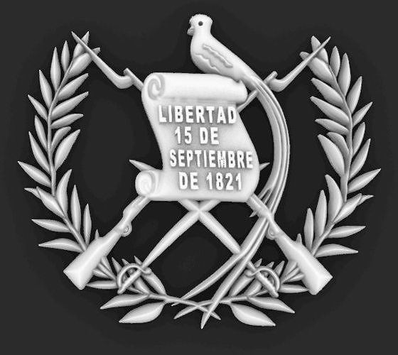 Escudo de Guatemala Shield Of Guatemala 3D model 3D printable | CGTrader