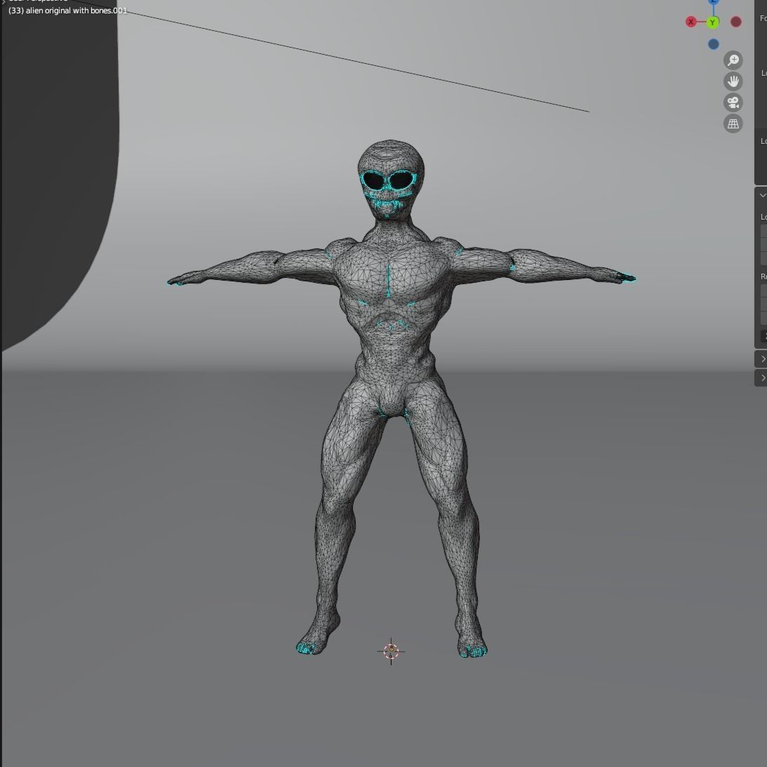3D model Chad Alien VR / AR / low-poly | CGTrader
