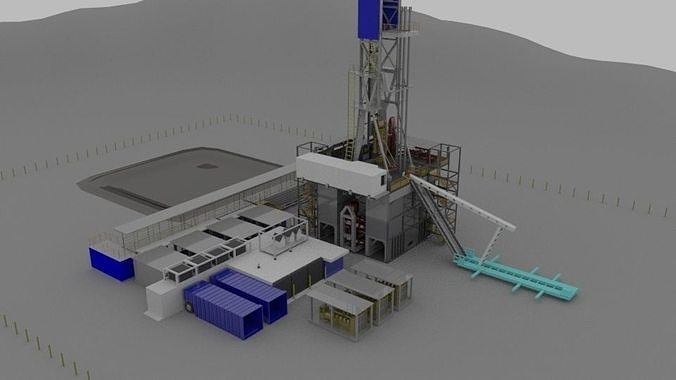 Oil rig 3D model | CGTrader