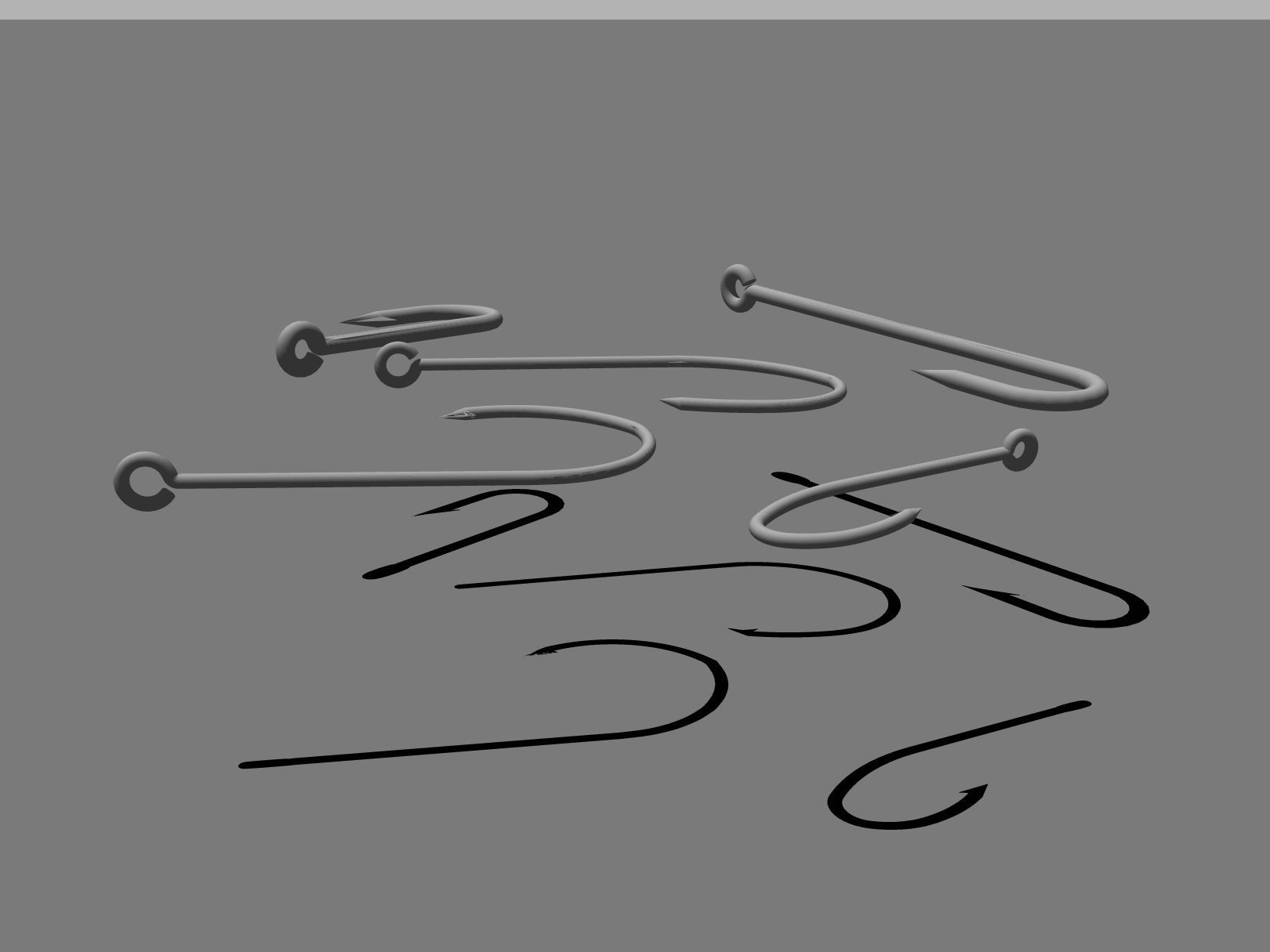 Simple Hooks free 3D model | CGTrader