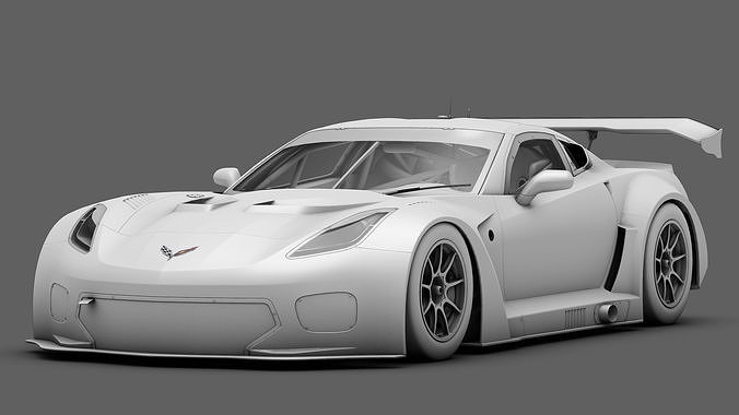 3D model Chevrolet Corvette C7 GT-R GT3 GTLM VR / AR / low-poly | CGTrader