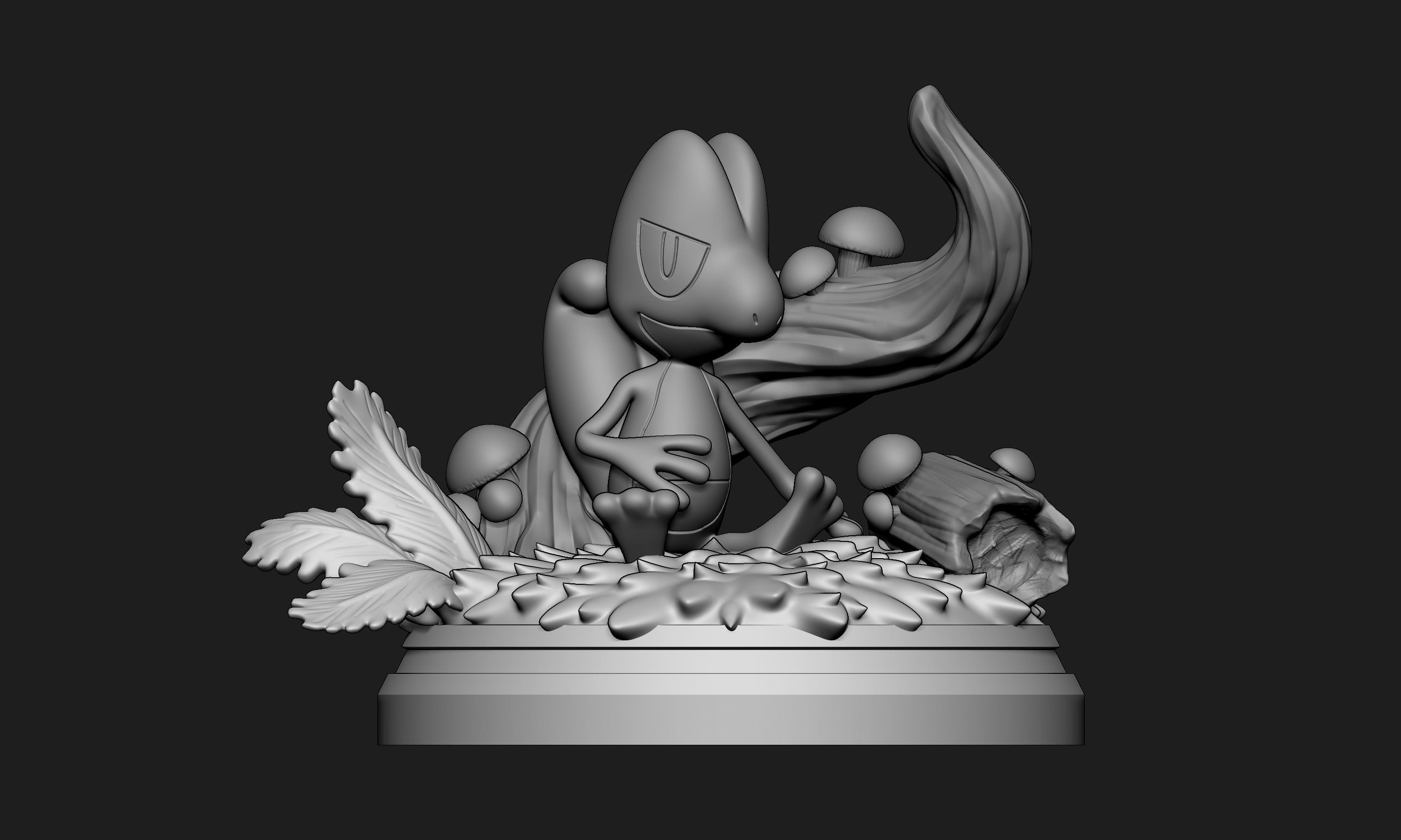 Pokemon - Treecko Figure Statue 3D model 3D printable | CGTrader