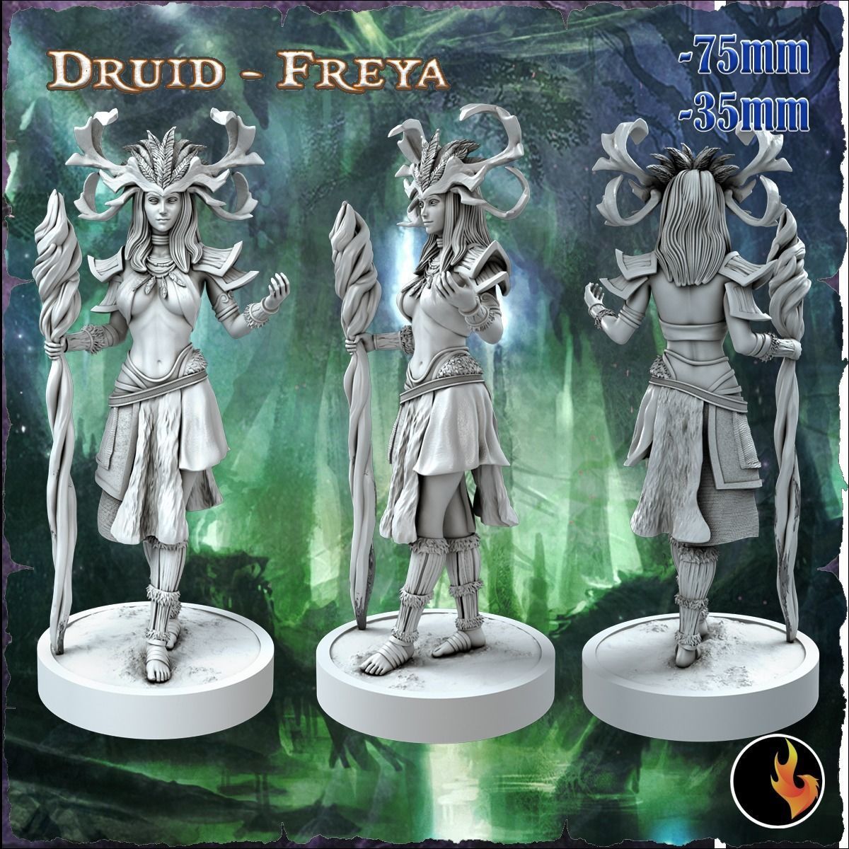 Freya - Fantasy Elf Girls STL Vol 1 3D model 3D printable | CGTrader