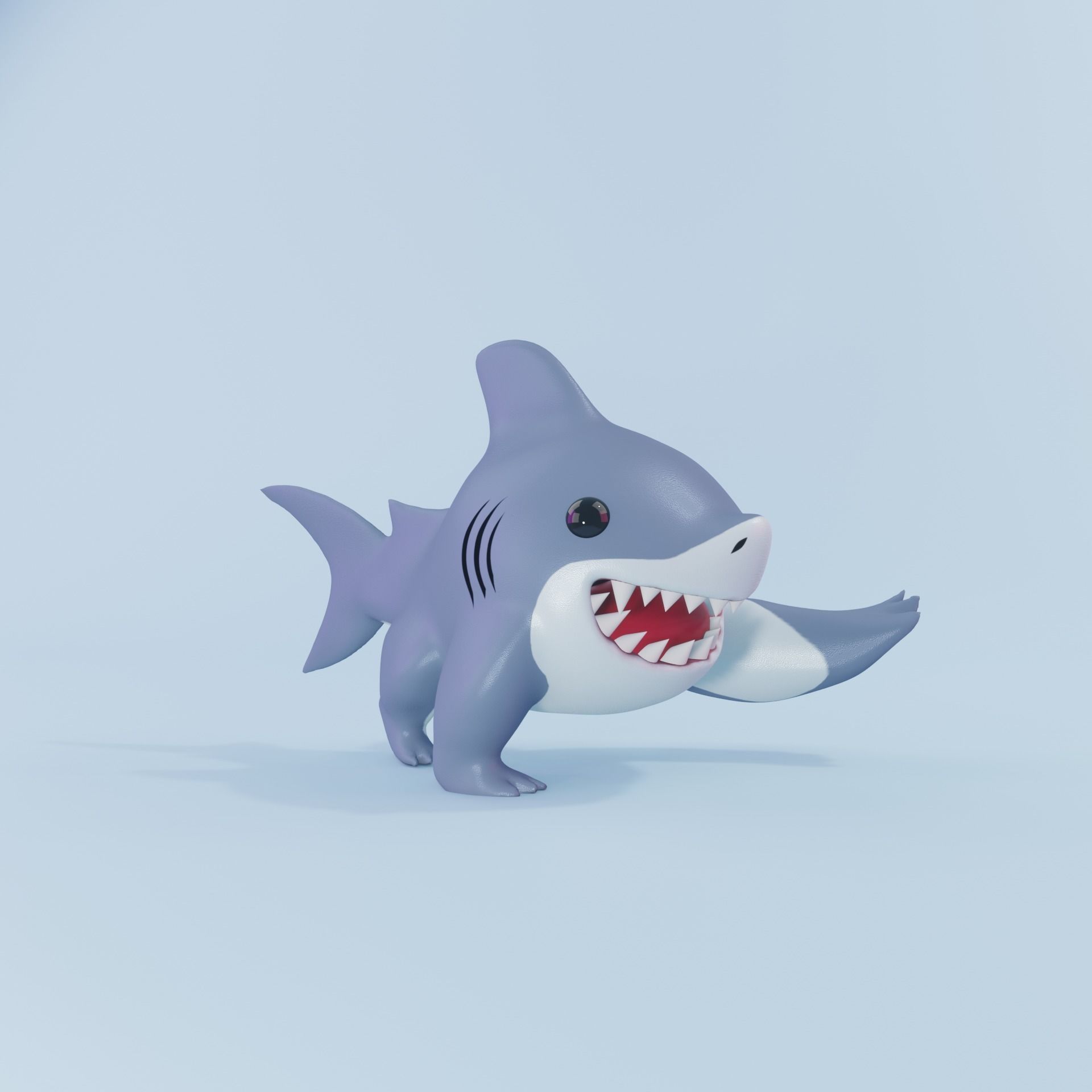 Jeff The Land Shark 3D model | CGTrader